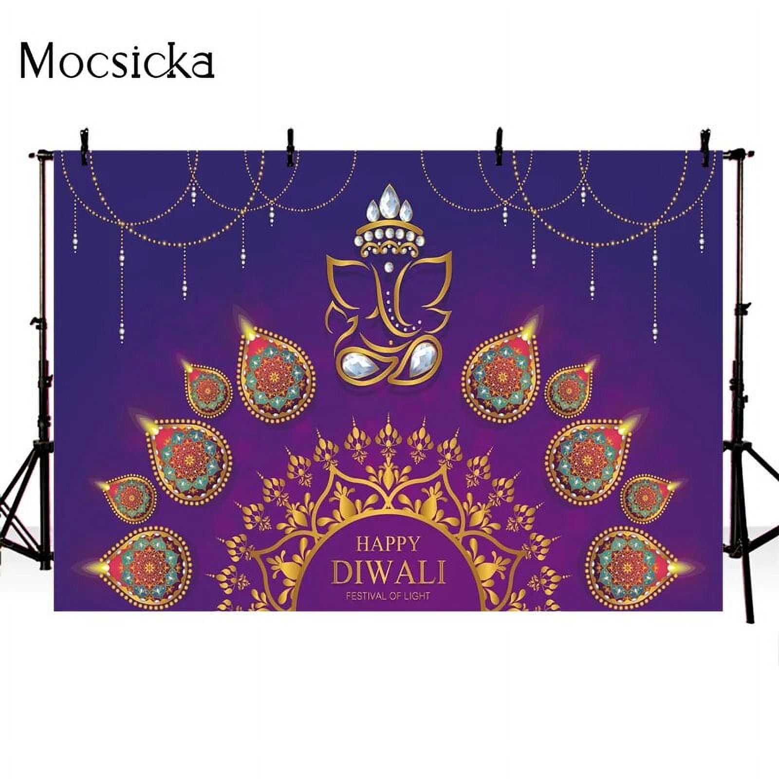 Diwali Festival Party Backdrop for Photography Mural India Diwali ...