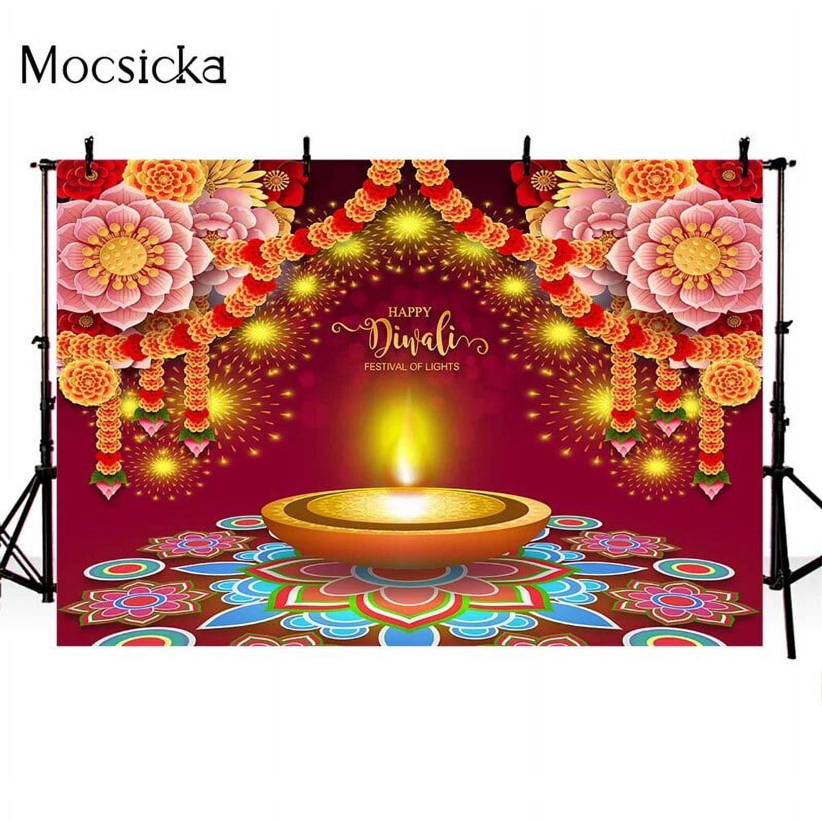 Diwali Festival Party Backdrop for Photography Mural India Diwali ...