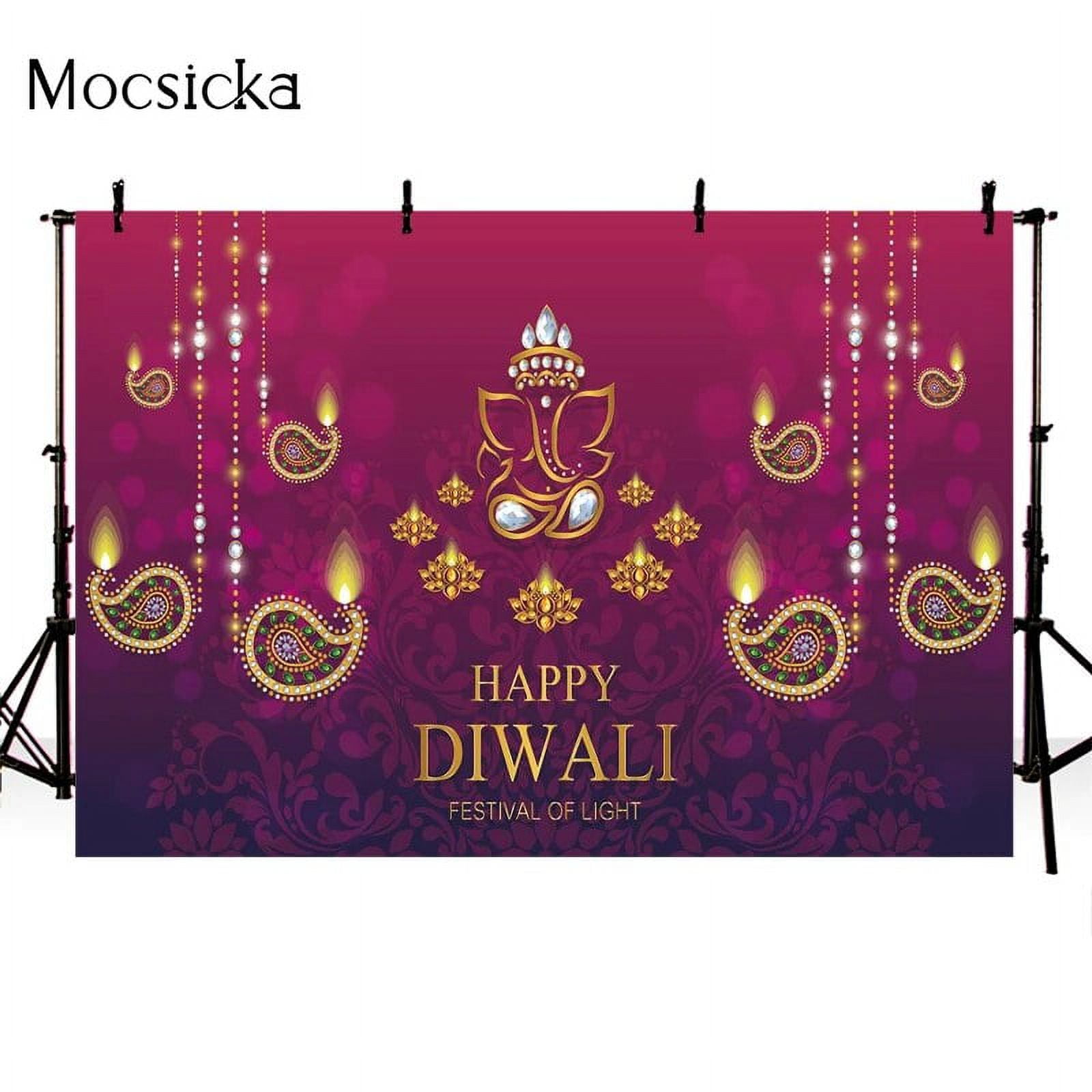 Diwali Festival Party Backdrop for Photography Mural India Diwali ...