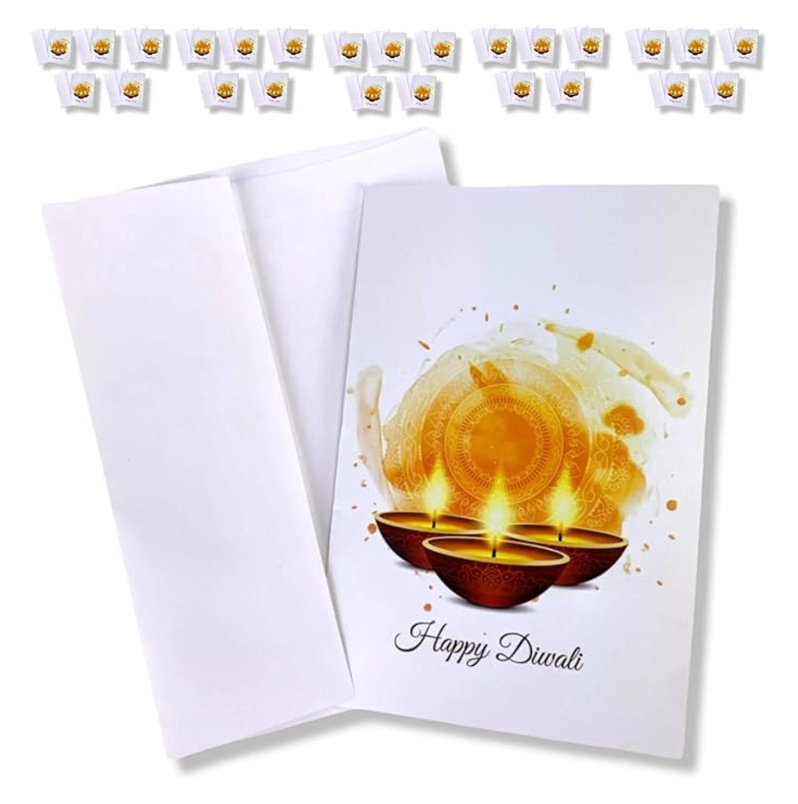 Diwali Greeting Card Pack Deepawali Greeting Cards Set Printed ...