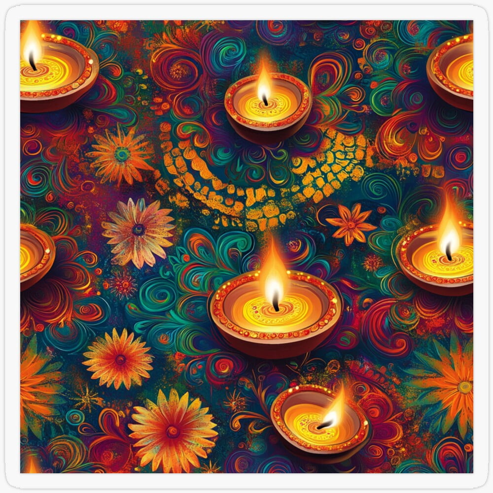 Diwali: Light And Spirituality Sticker Kir-441 - Walmart.com