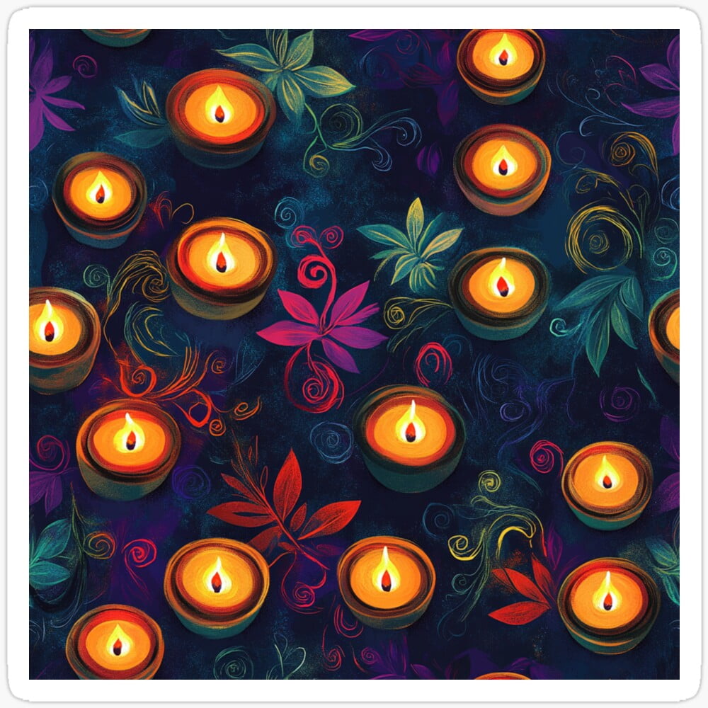 Diwali: Light And Spirituality Sticker Kir-470 - Walmart.com