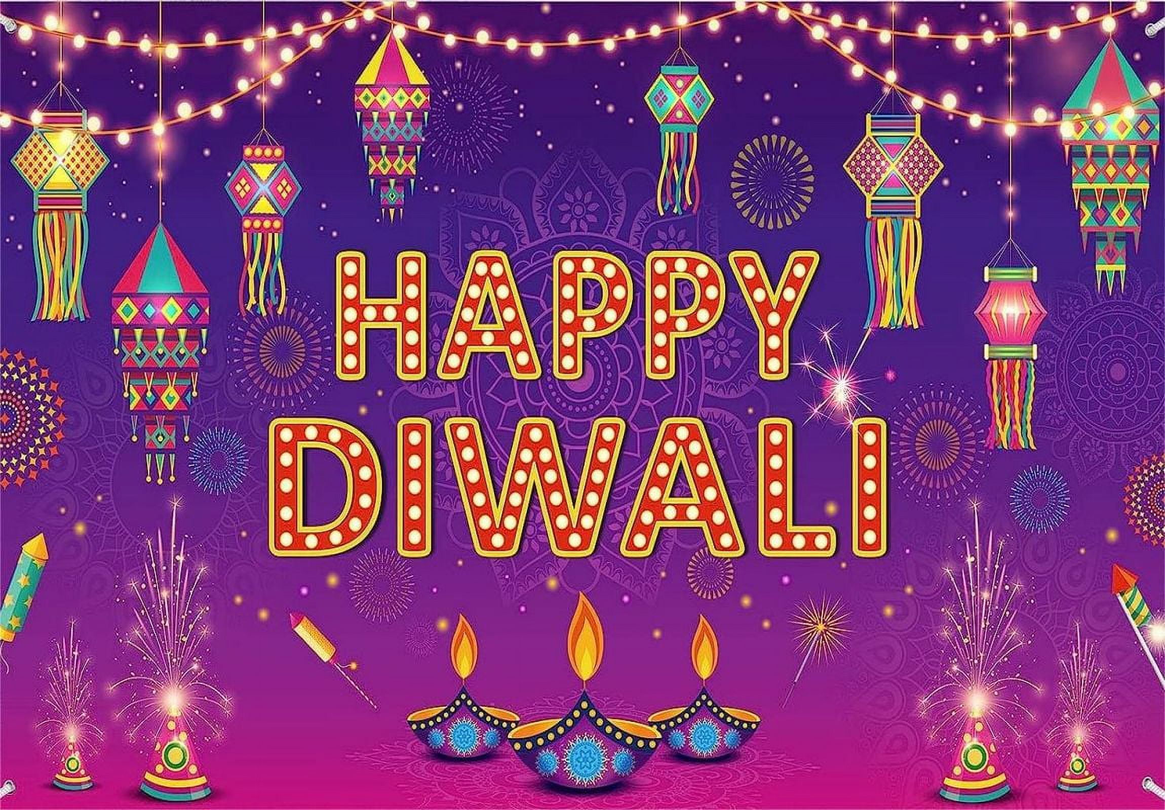 Diwali Sunset Background Photography Backdrops ration Birthday Banner ...