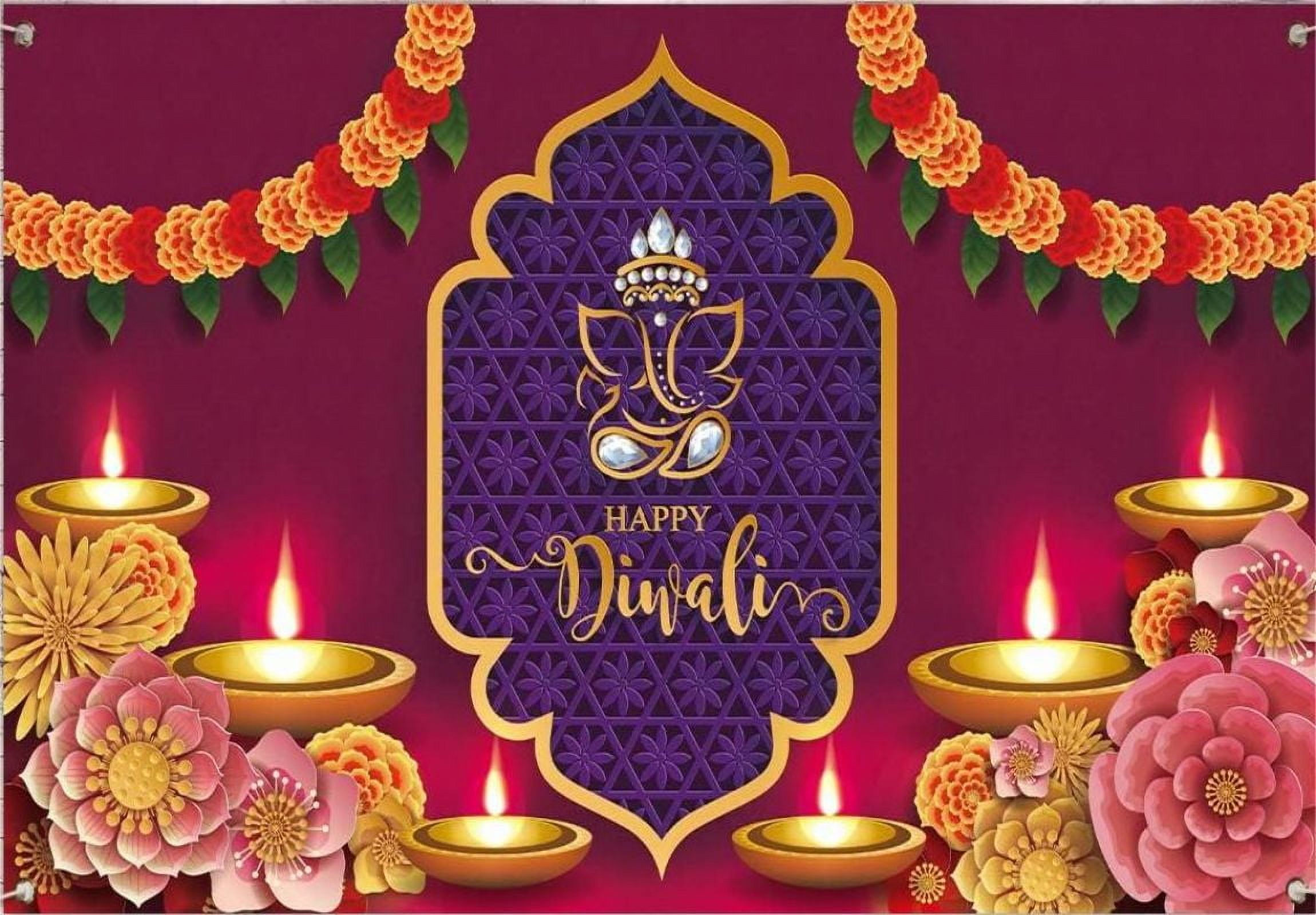 Diwali Sunset Background Photography Backdrops ration Birthday Banner ...