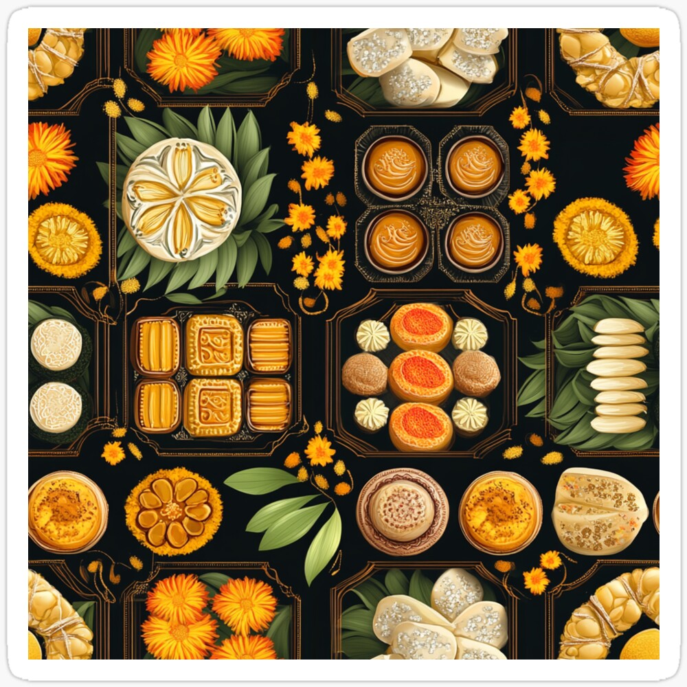Diwali Sweets: Colorful Feast Sticker Kir-103 - Walmart.com