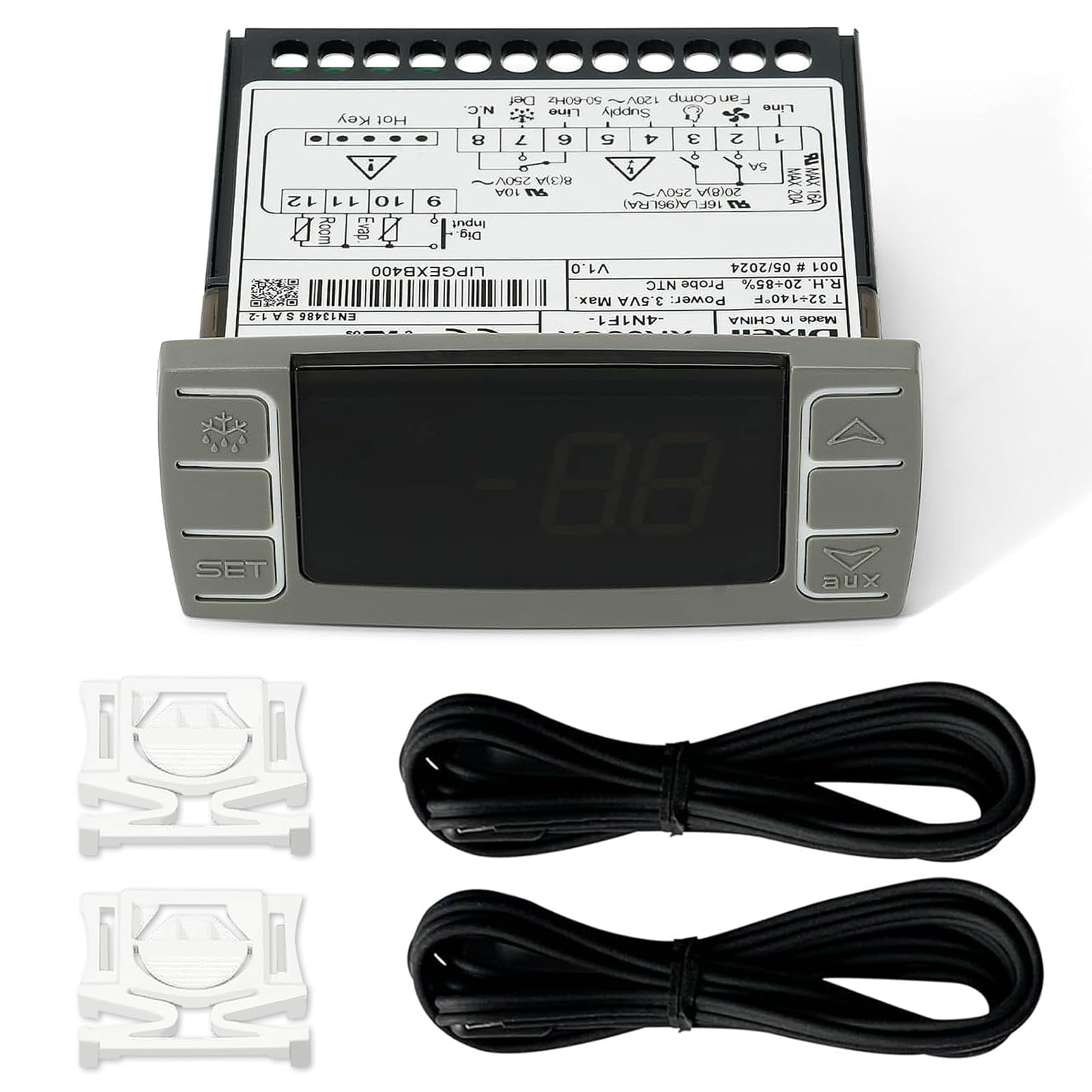 for Dixell Temperature Controllers, XR06CX-4N1F1 Digital Thermostat ...