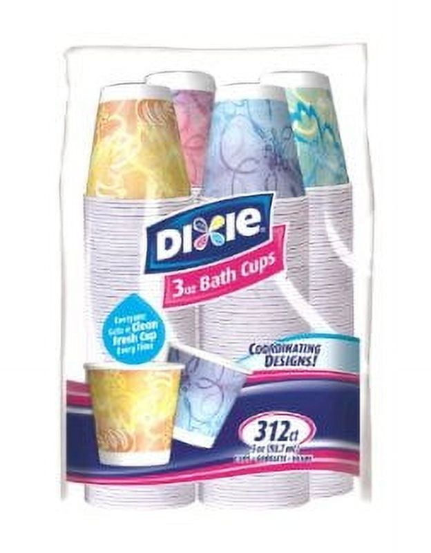 Dixie 3 Oz Disposable Bathroom Bath Cups, Small Rinse Throw Away, 312 ...