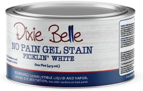 Dixie Belle No Pain Gel Stain - Picklin' White - il-Based Stain DIY ...