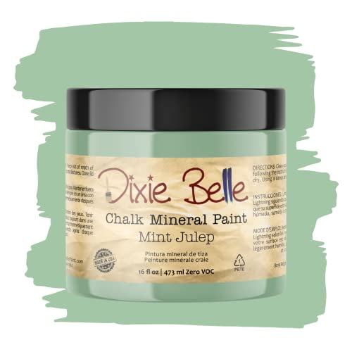 Dixie Belle Paint Company Chalk Finish Furniture Paint | Mint Julep (16oz) | Matte Mint Green ...