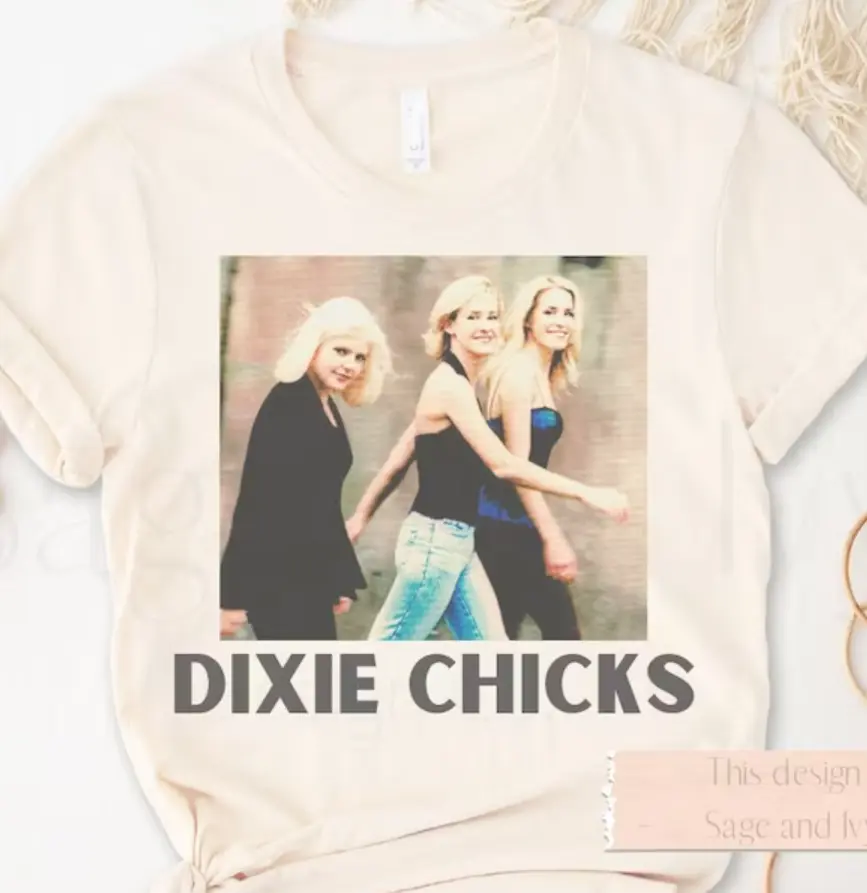 Dixie Chicks T Shirt, 90'S Country Merchandise, The Chicks Band Tee S ...