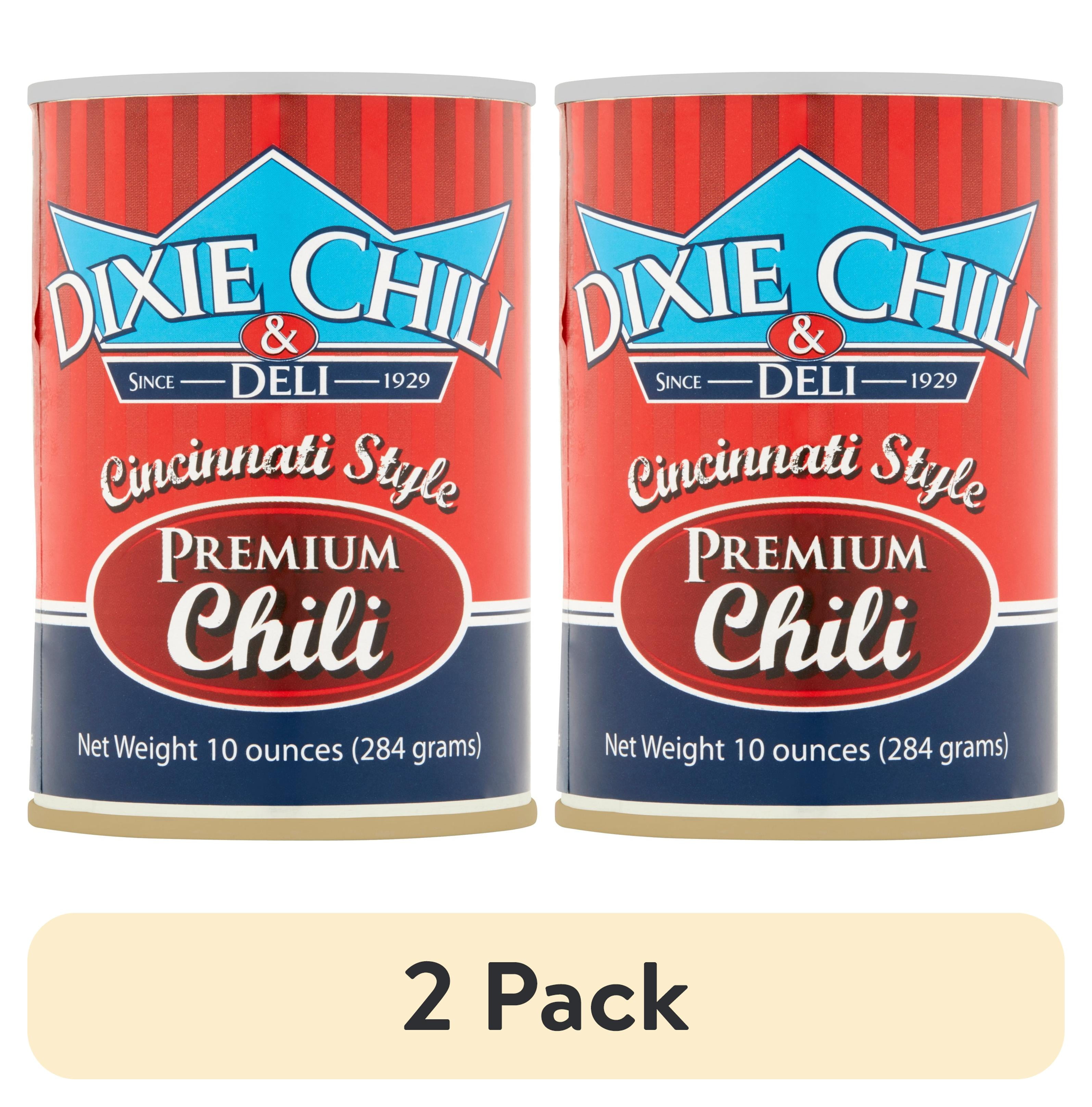 (2 pack) Dixie Chili & Deli Cincinnati Style Premium Chili, 10 oz ...