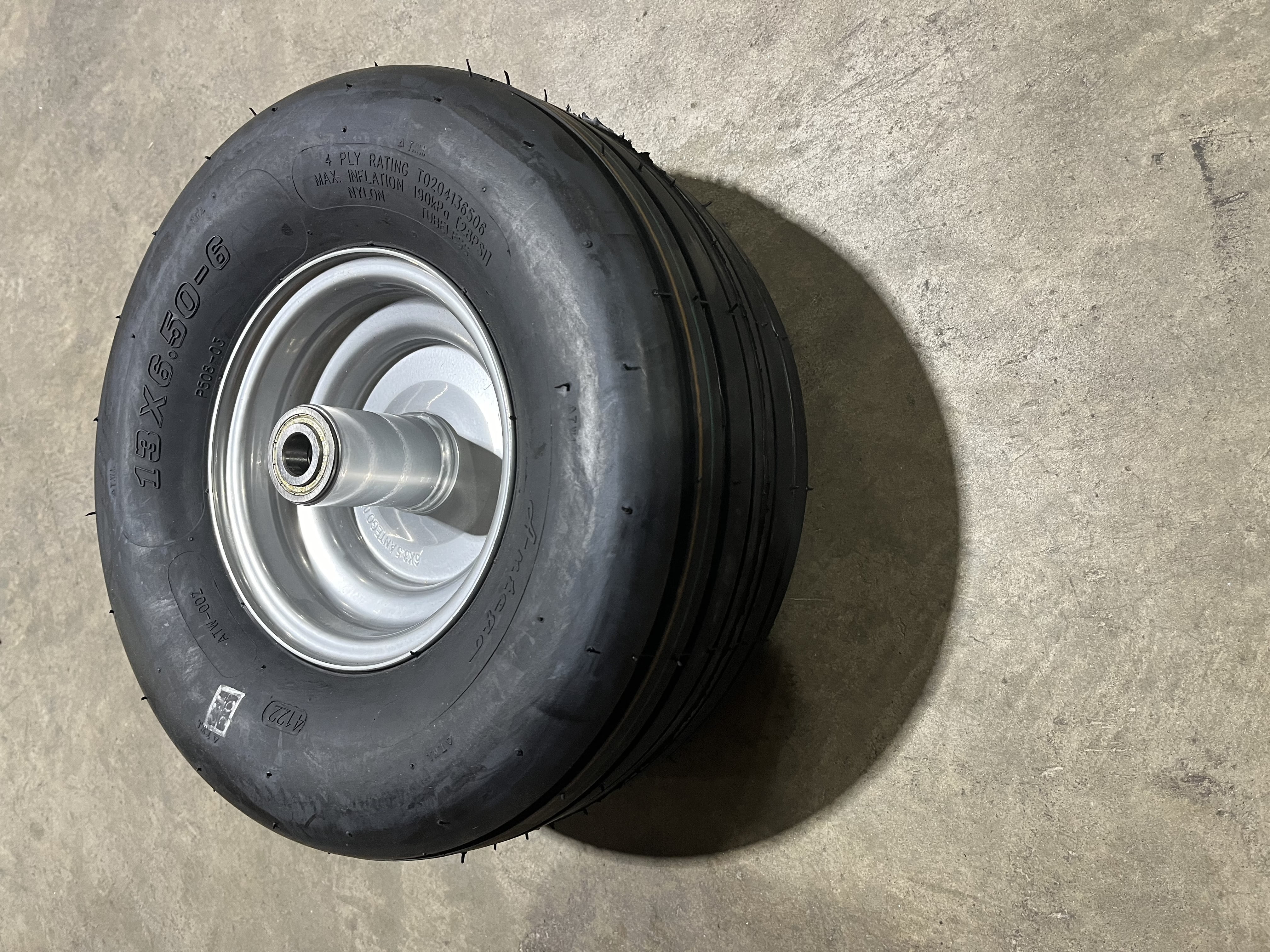 Dixie Chopper OEM Front Wheel With Rib Tire 13/6.50X6 - Walmart.com