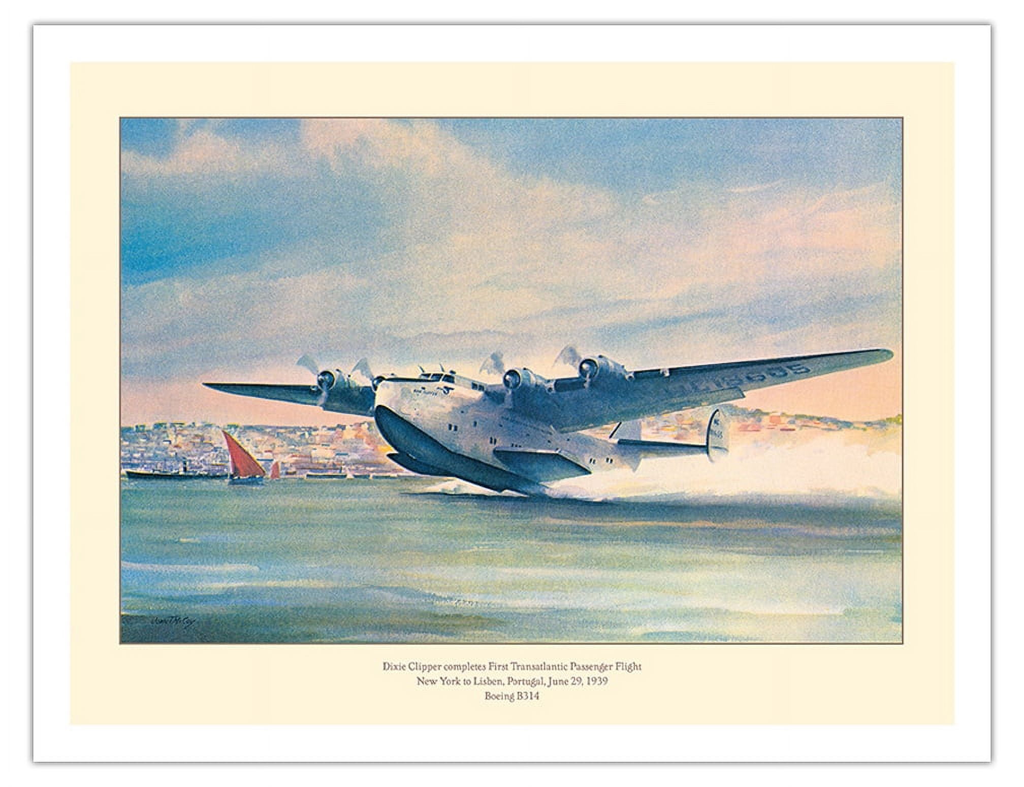 Dixie Clipper - First Transatlantic Passenger Flight - Vintage Airline ...