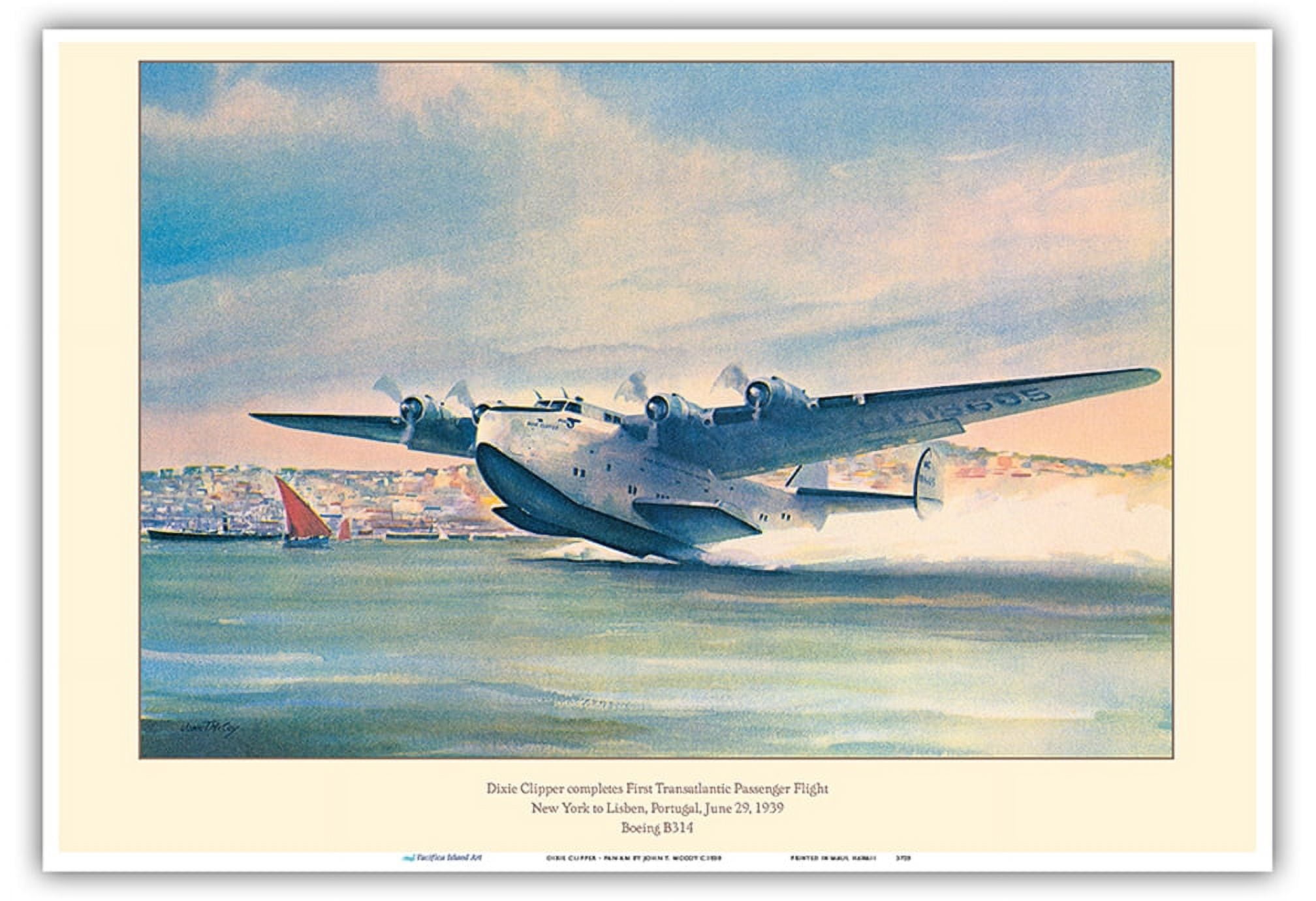 Dixie Clipper - First Transatlantic Passenger Flight - Vintage Airline ...
