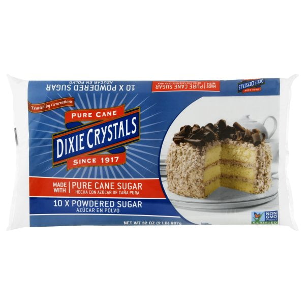 Dixie Crystals 10X Powdered Sugar, 32 oz - Walmart.com