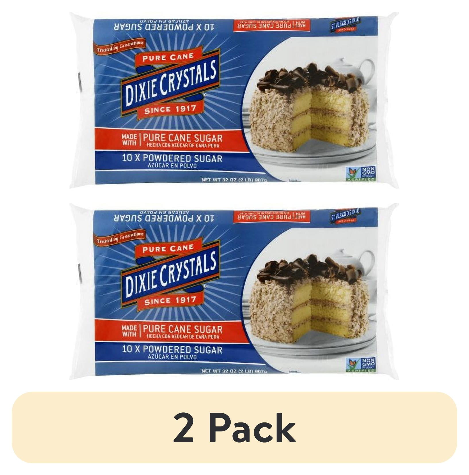 (2 pack) Dixie Crystals 10X Powdered Sugar, 32 oz - Walmart.com