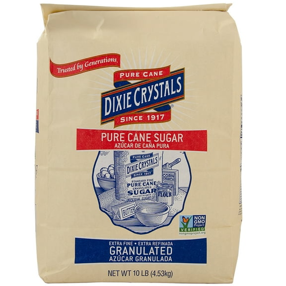 Dixie Crystals Extra Fine Granulated Sugar, Non-GMO, 4 lb - Walmart.com