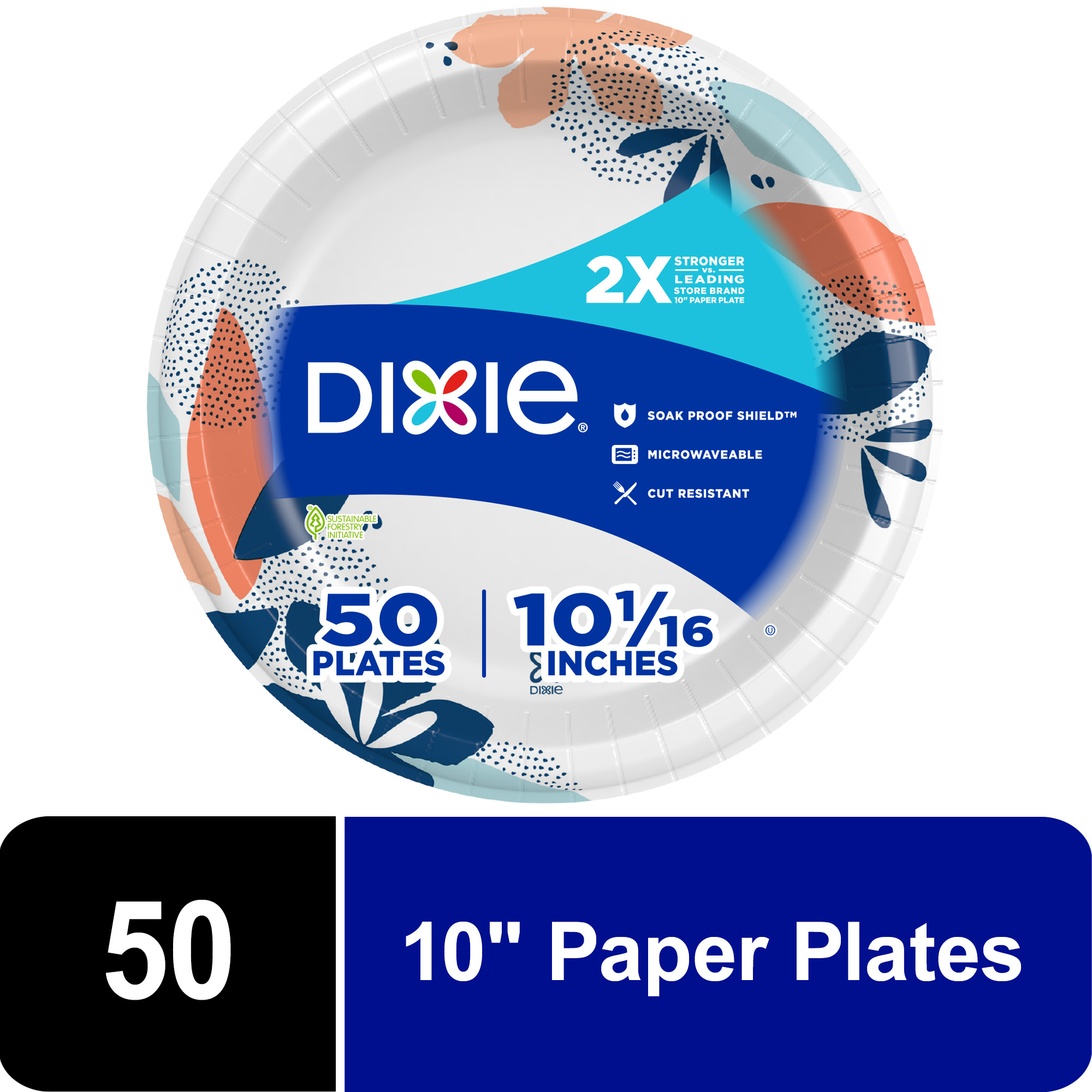 Square Paper Plates, 7 in, Black, 16ct - Walmart.com