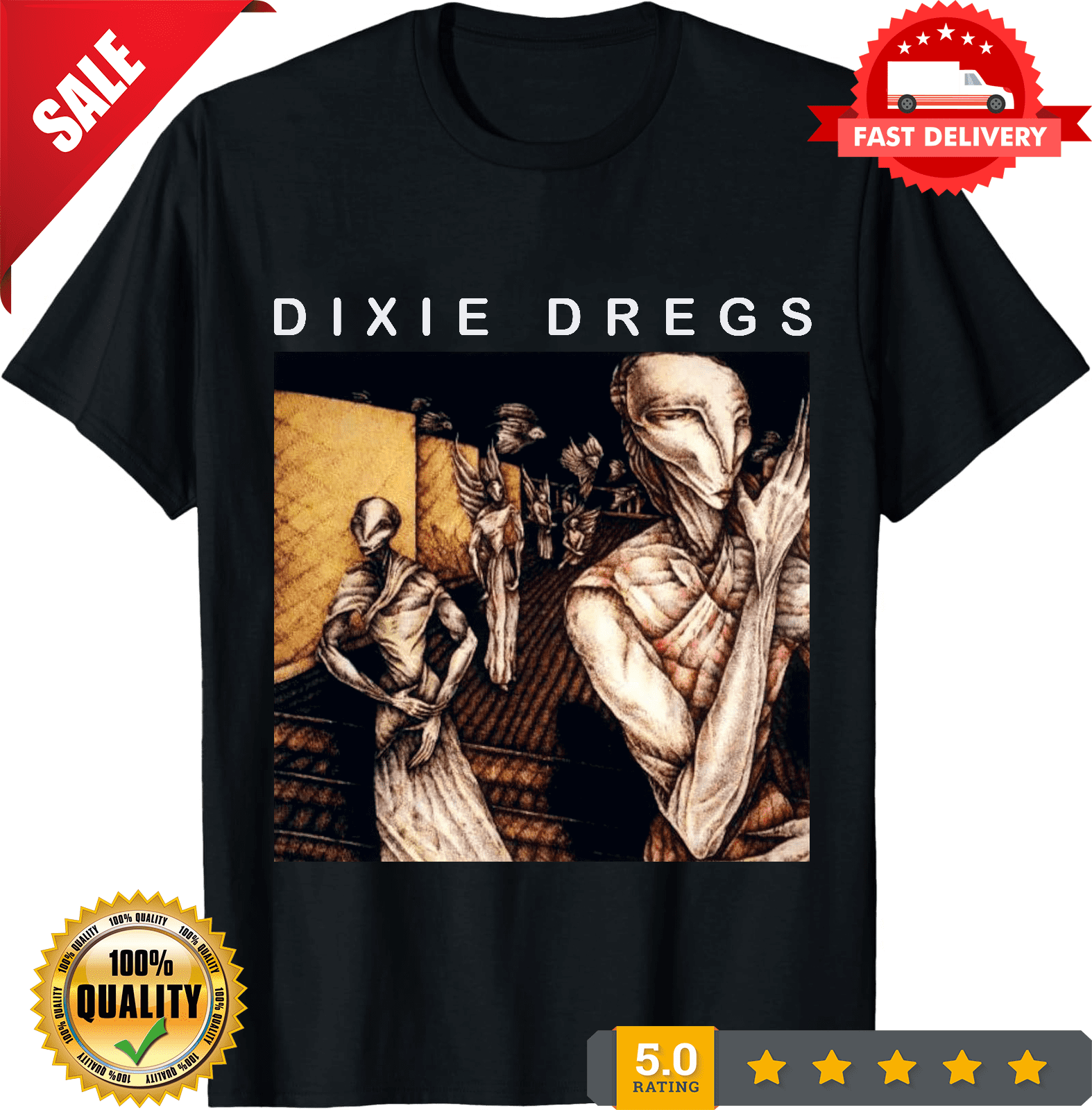 Dixie Dregs band Tee For Fan Unisex T-Shirt, Size S-4XL, ULTRA LIMITED ...