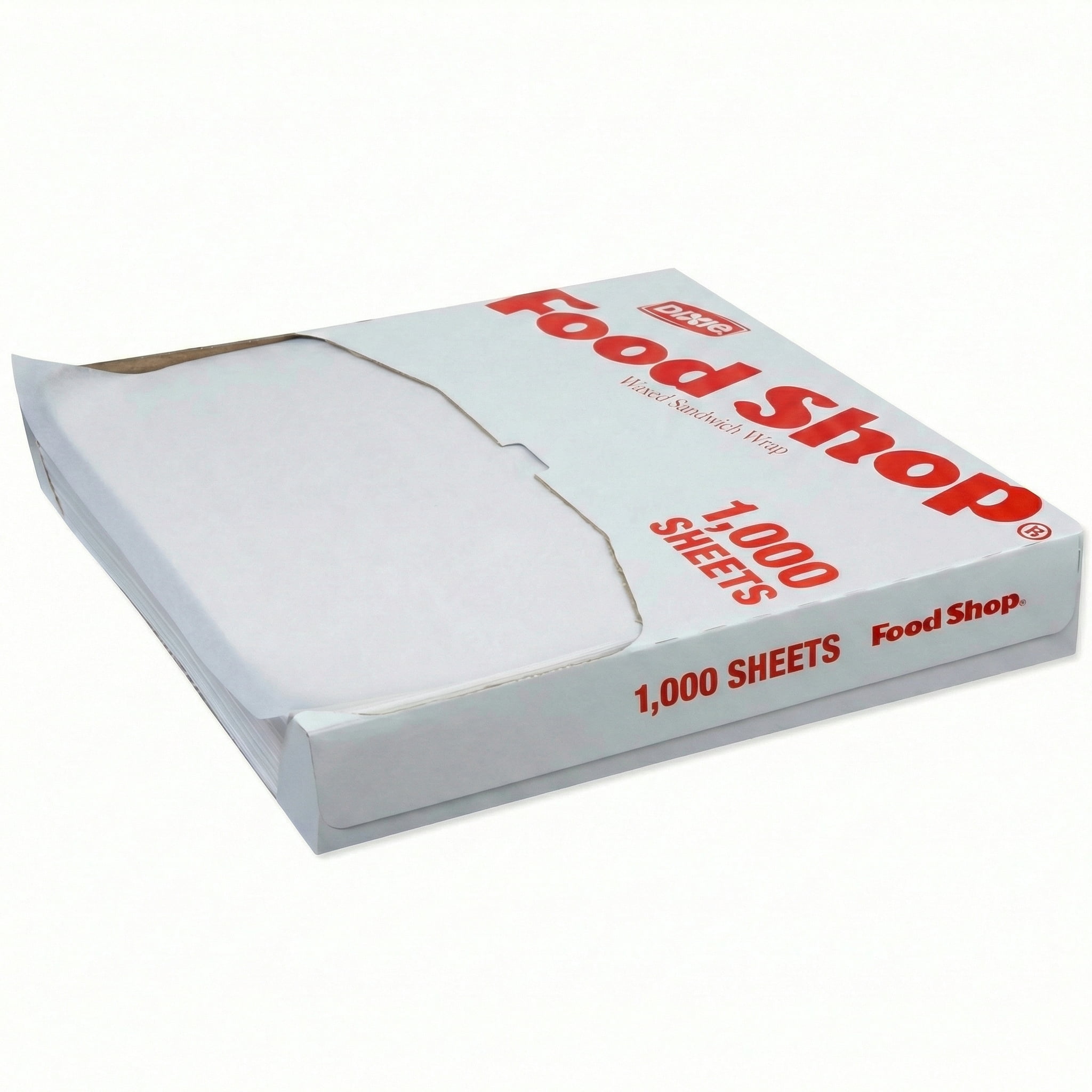 Dixie Food Shop Waxed Paper Sandwich Wrap Sheets, 12"x12" 1000ct ...