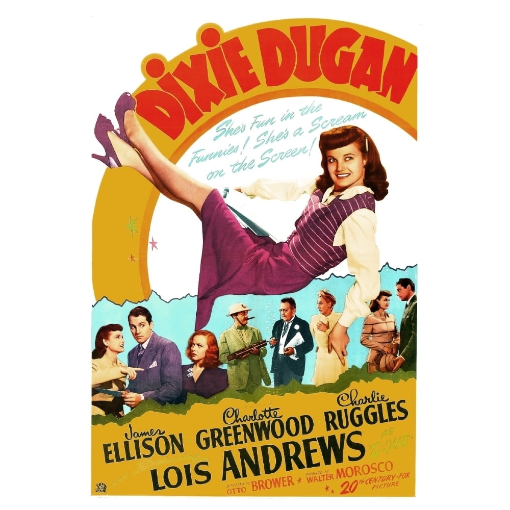 Dixie Dugan U Movie Poster Masterprint - Walmart.com