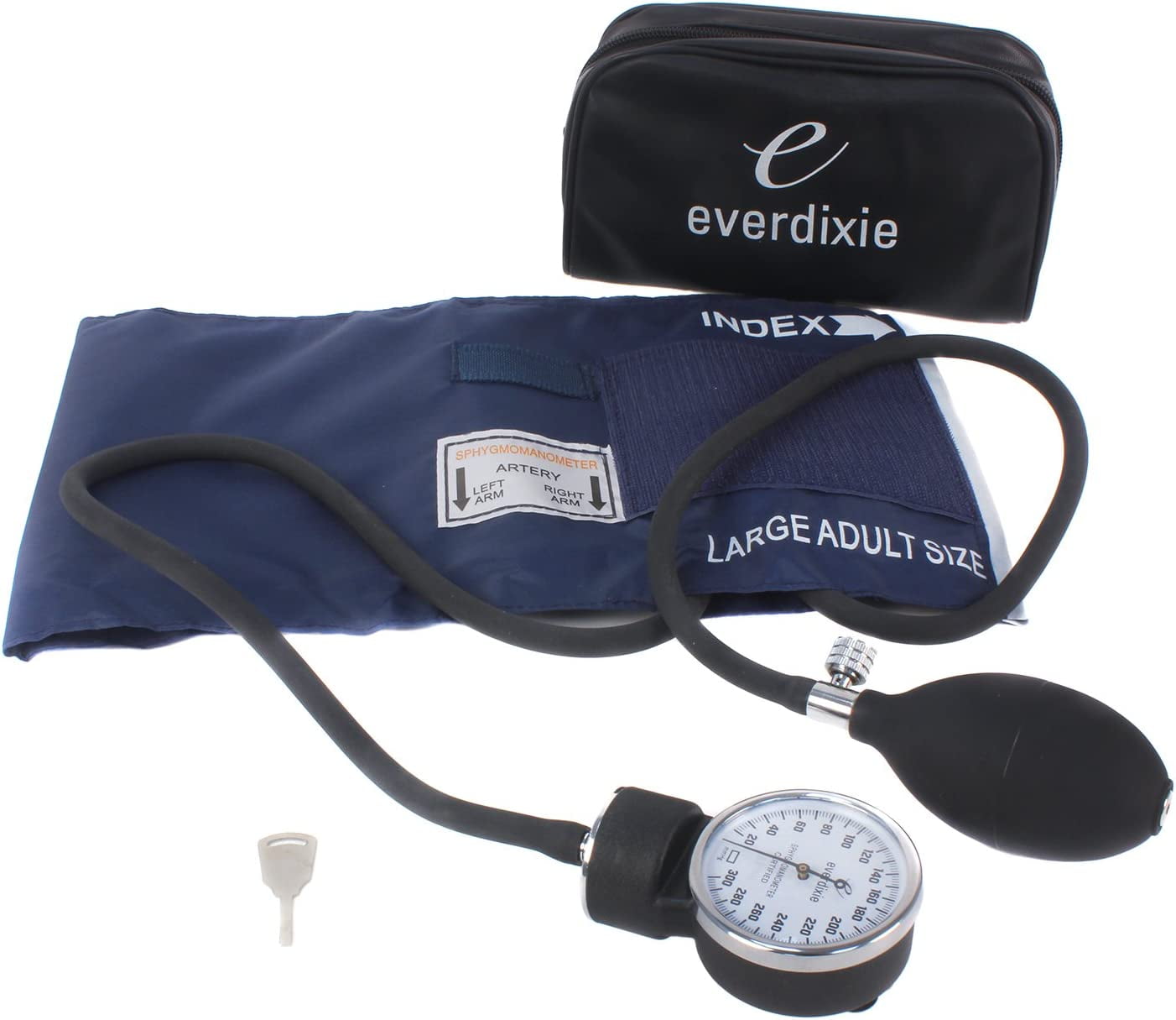 Dixie EMS Aneroid Sphygmomanometer, Manual Blood Pressure Monitor with ...