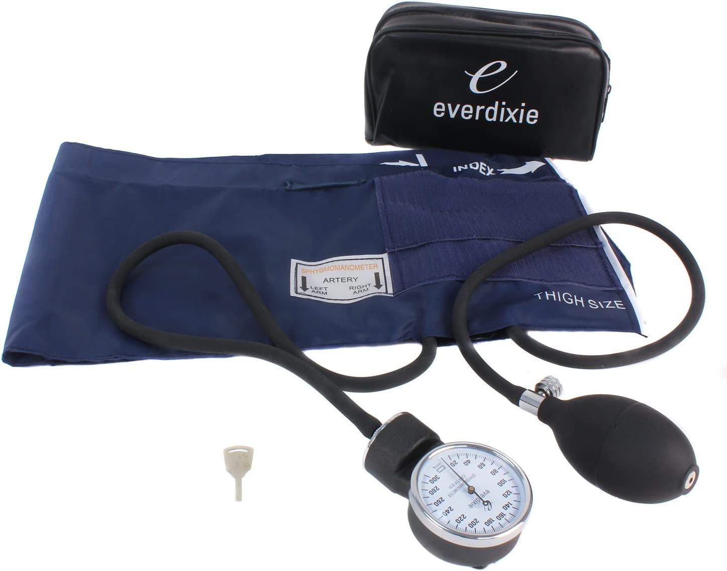 Dixie EMS Aneroid Sphygmomanometer - Thigh Size Blood Pressure Cuff ...