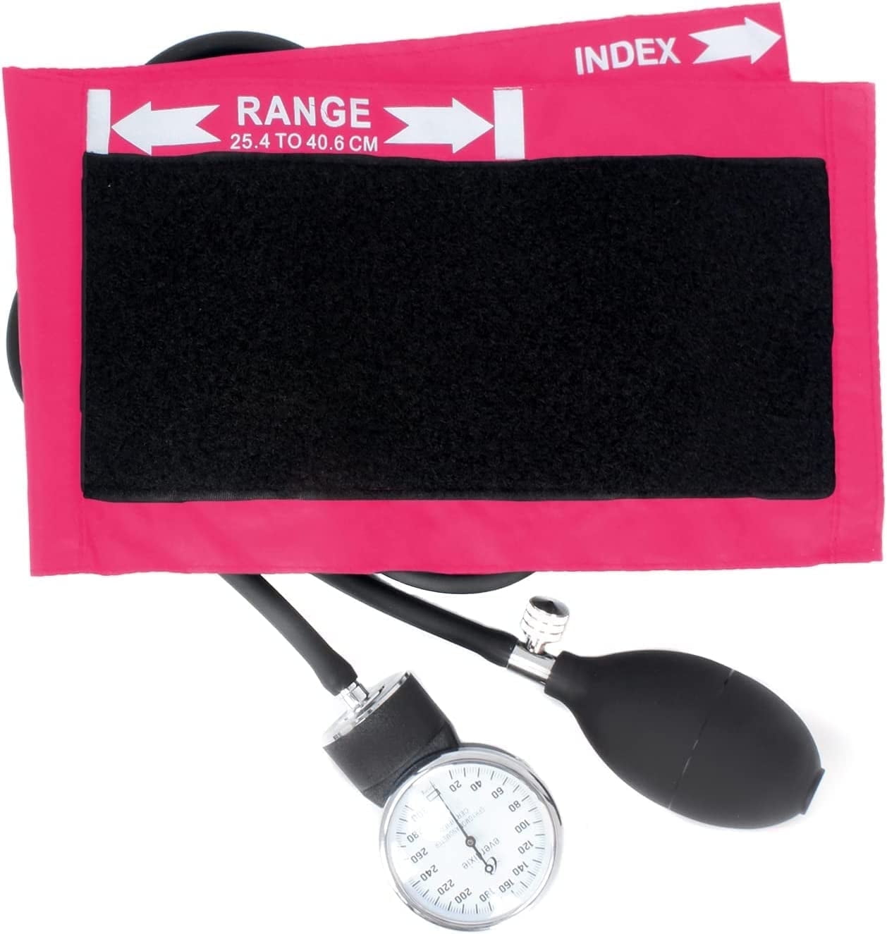 Dixie EMS Aneroid Sphygmomanometer Blood Pressure Monitor, Adult Pink ...