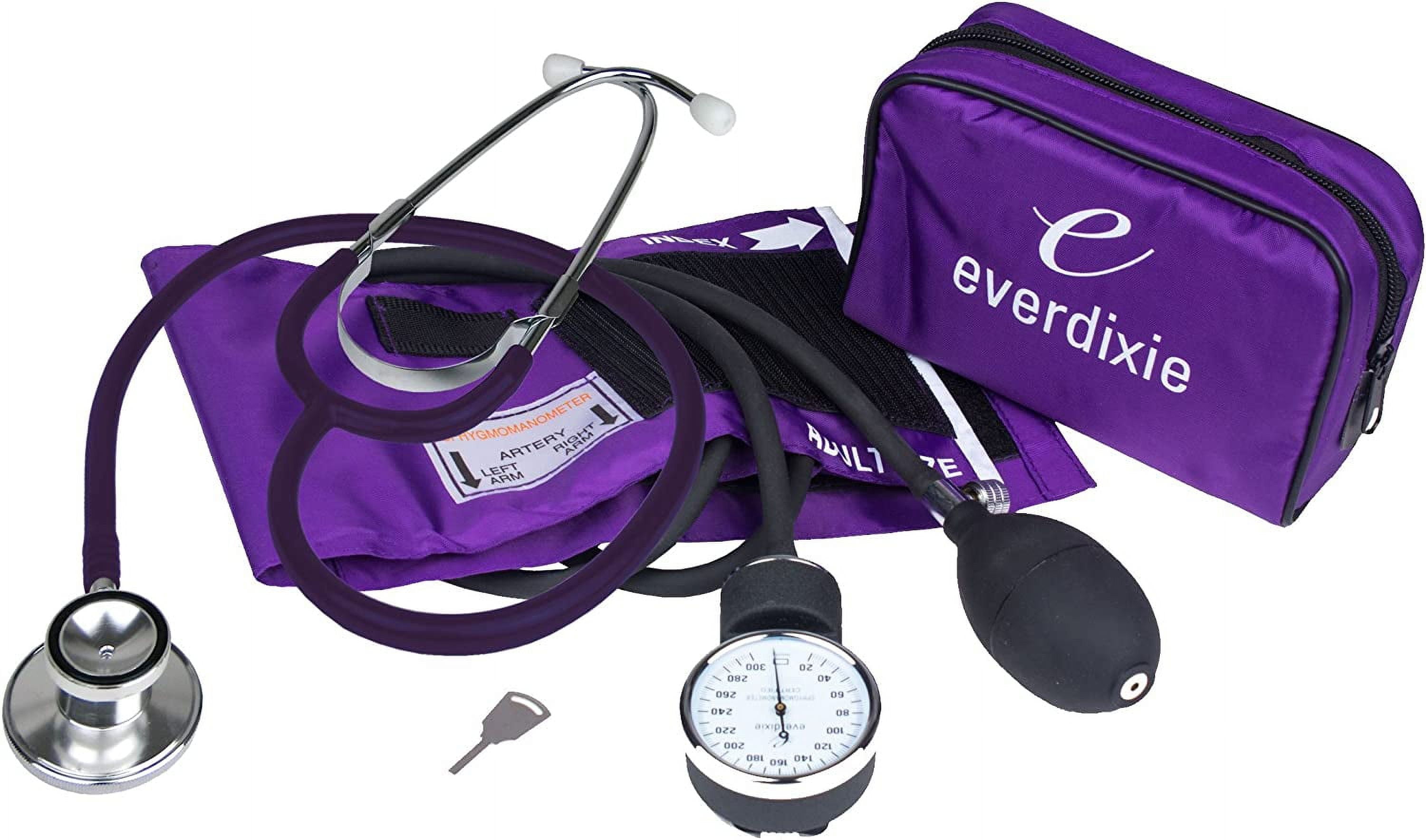 Dixie EMS Purple Aneroid Sphygmomanometer Blood Pressure Monitor Set ...