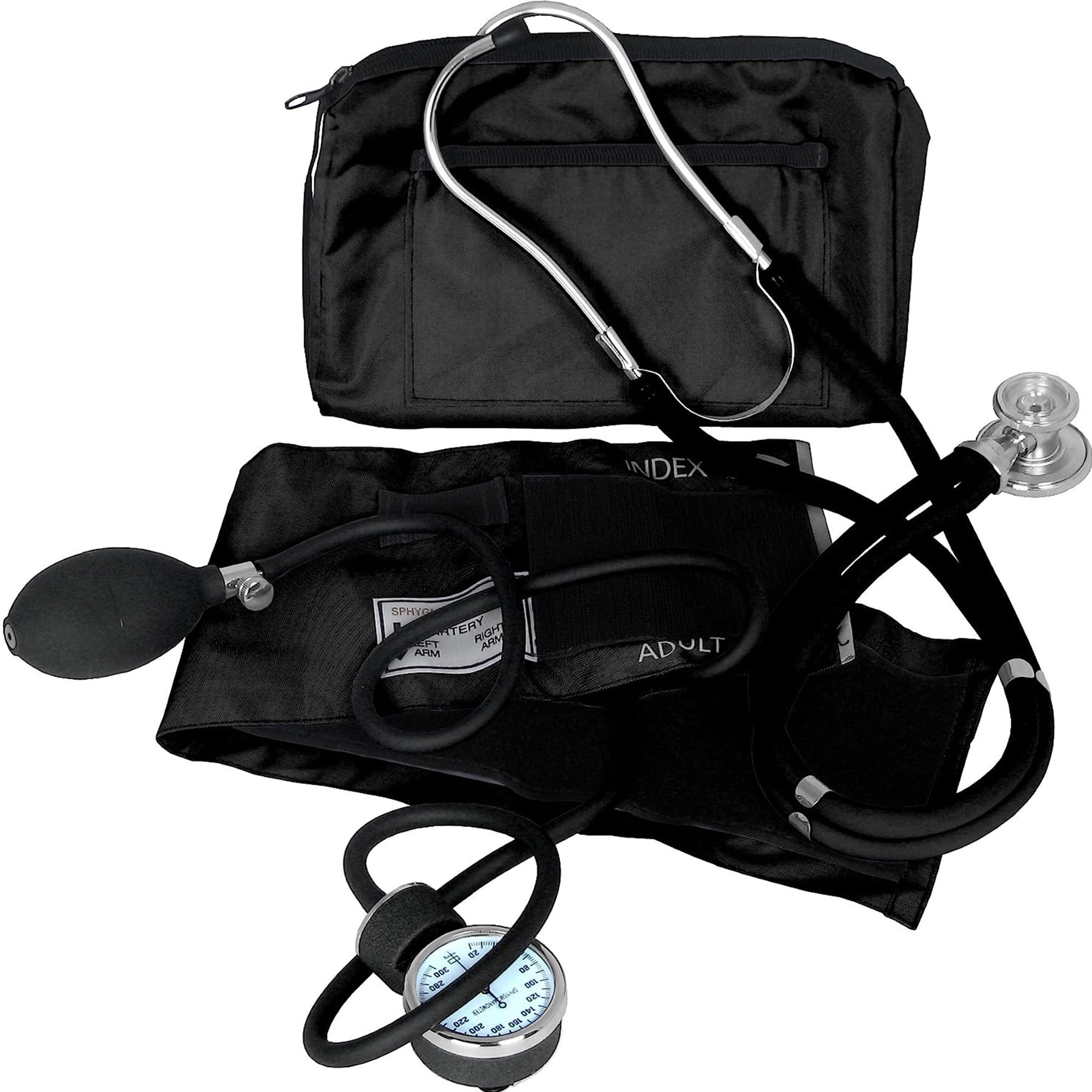 Dixie EMS Deluxe Manual Blood Pressure Cuff & Stethoscope Kit for Upper ...