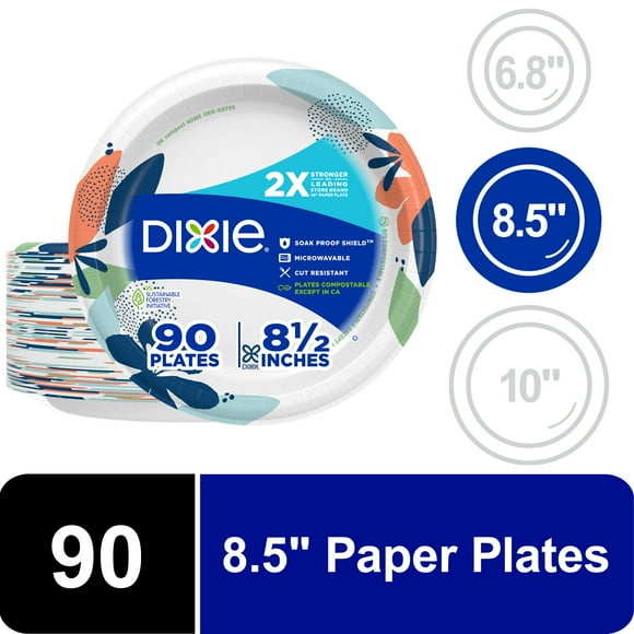 Dixie Plates in Disposable Tableware - Walmart.com