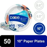 Dixie Extra Strong Large 10 inch Paper Plates, Everyday Lunch & Dinner ...