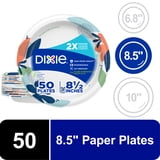 Dixie Strong Disposable Paper Plates, 8.5 inch, 50 Count, Multicolor ...