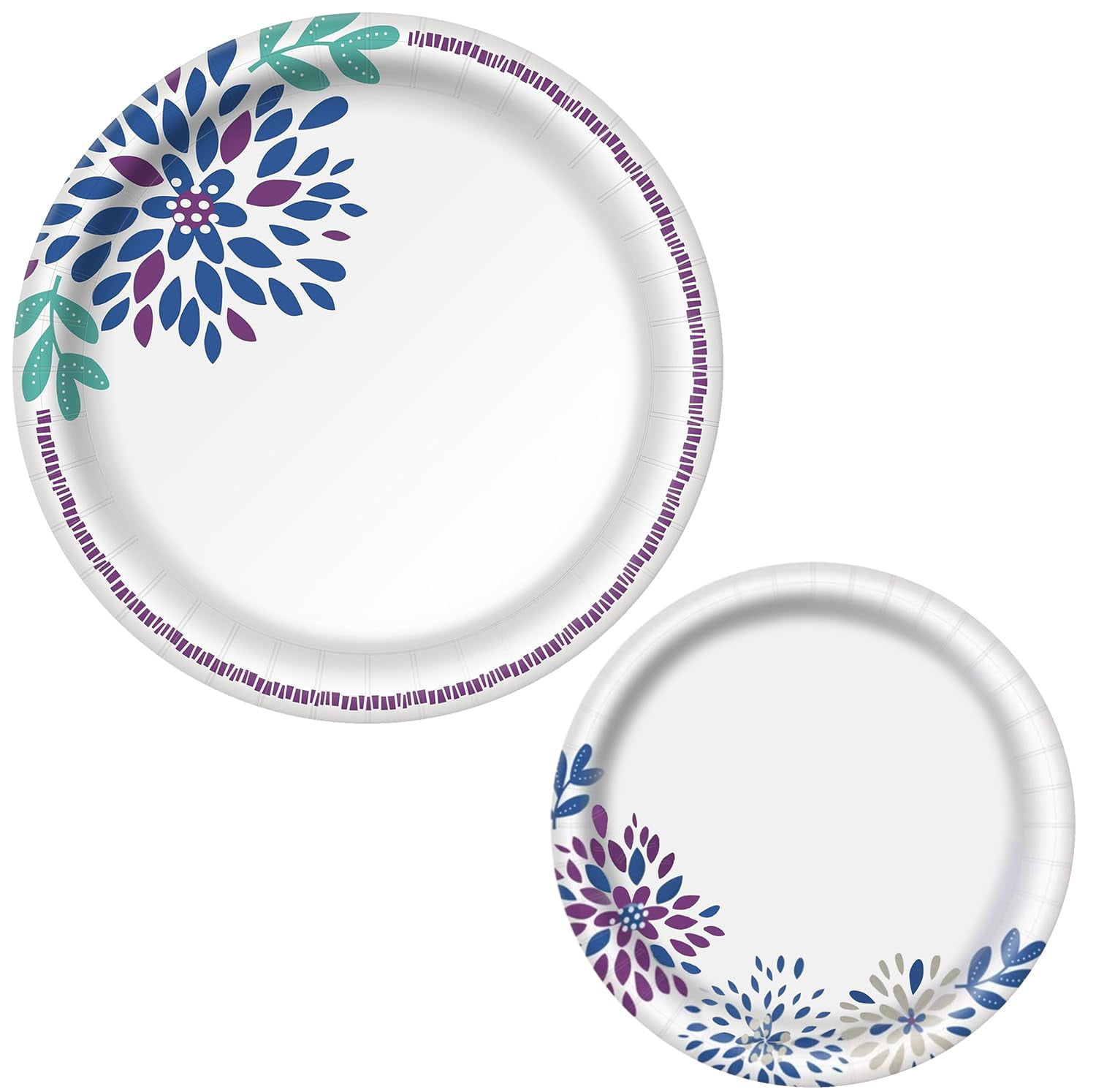 Dixie Everyday Paper Plate Bundle, Large Plate and Small Plate - Dinner ...