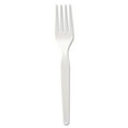 Dixie Plastic Cutlery Heavy Mediumweight Forks White 1000/Carton FM217 ...