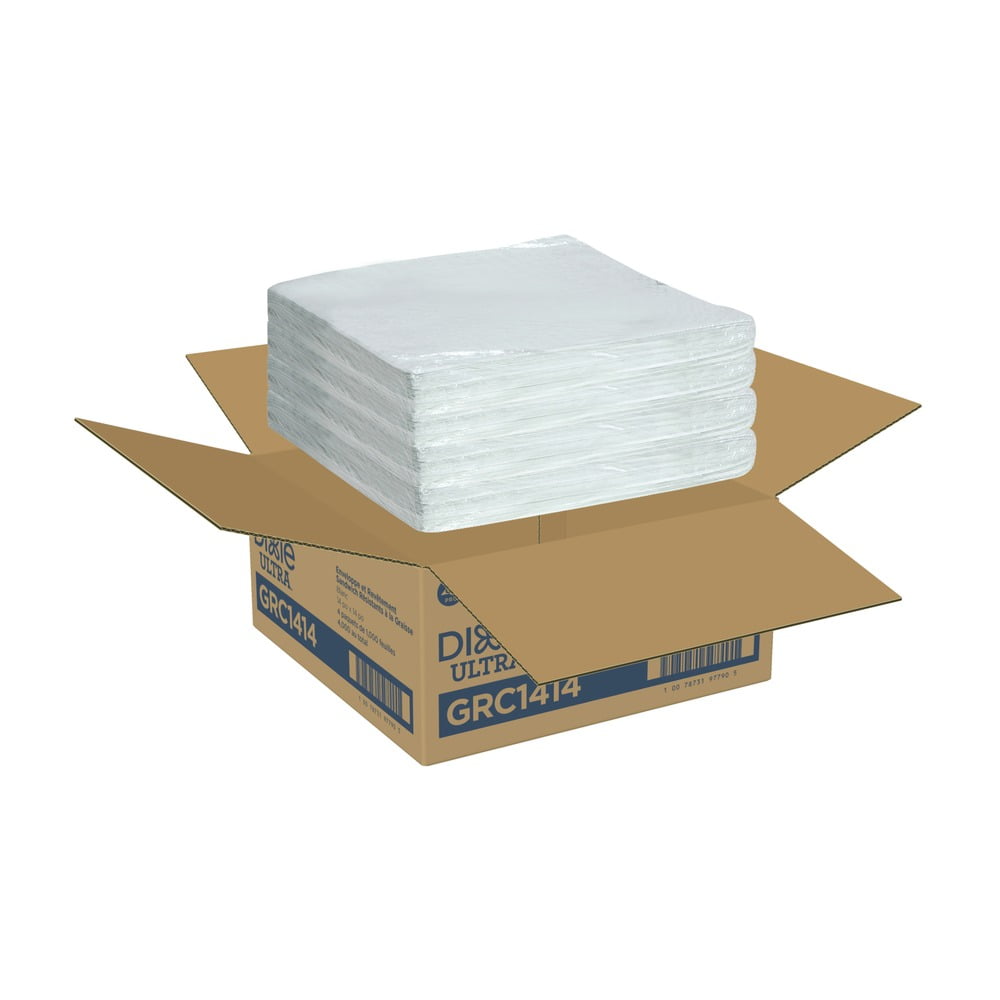 14 in. x 14 in. All-Purpose Dry Wax Paper Food Wrap - White (4000 ...