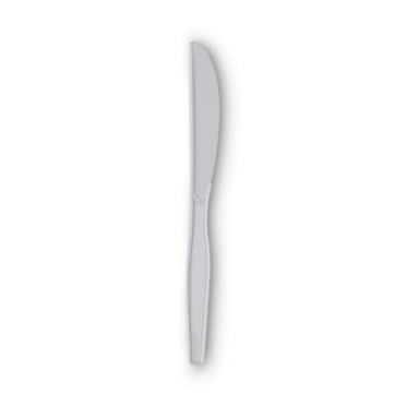Dixie Disposable Heavyweight Cutlery Utensils, White Plastic Knives ...