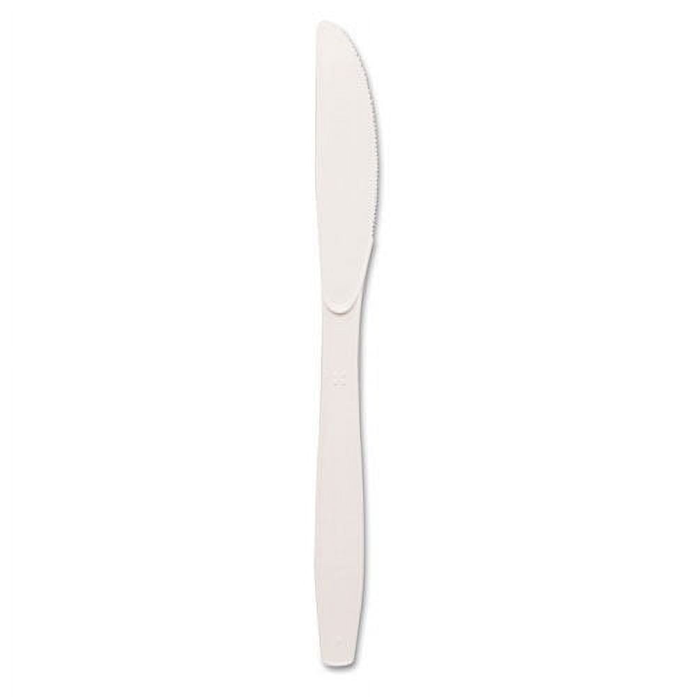 Dixie Disposable Heavyweight Cutlery Utensils, White Plastic Knives ...