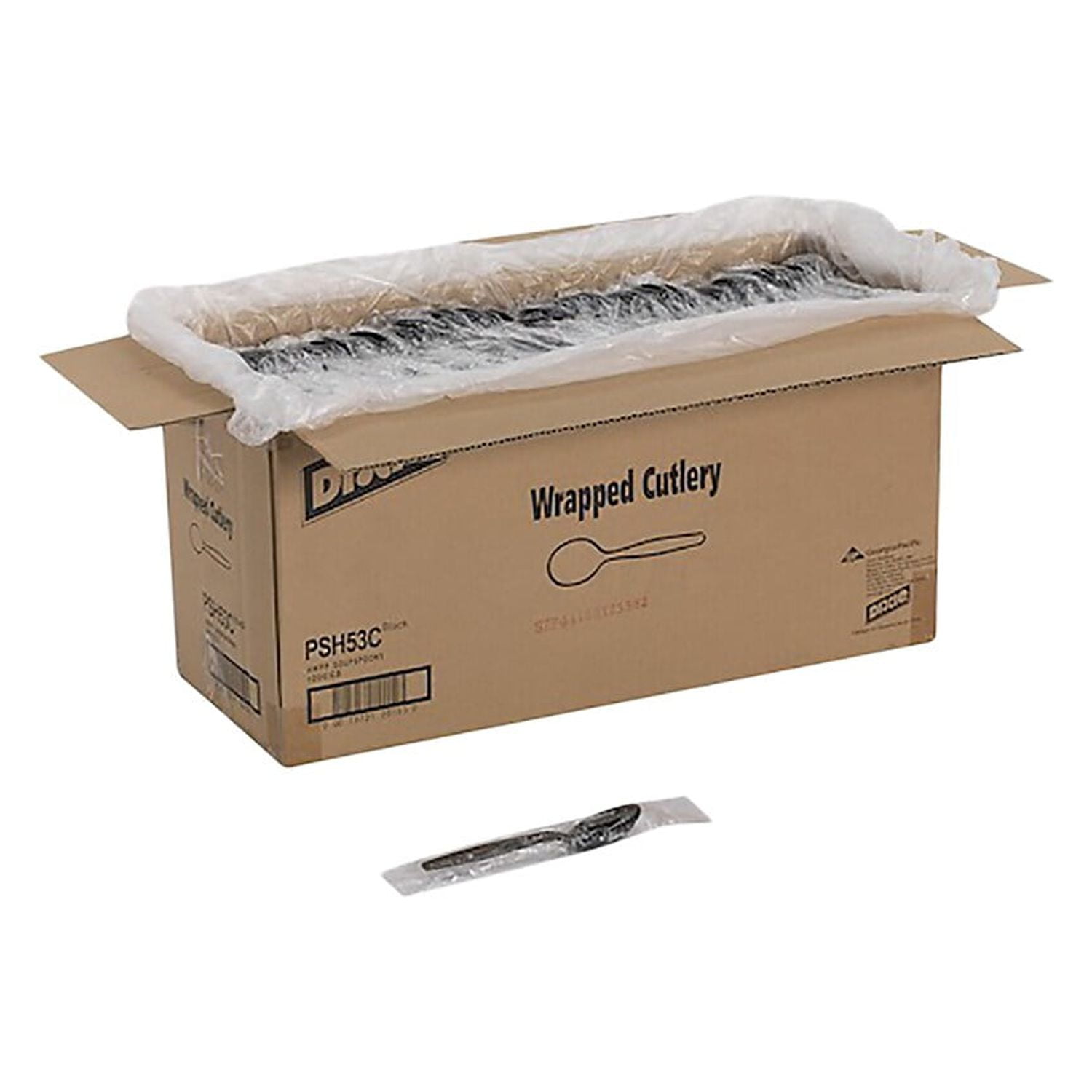 Dixie Individually Wrapped Heavyweight Soup Spoons, Polypropylene ...