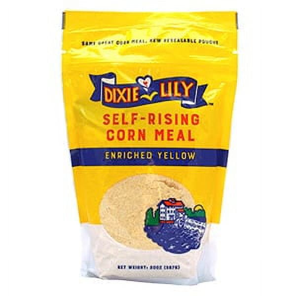 Dixie Lily Self Rising Yellow Cornmeal 20 oz Resealable Pouch - Walmart.com