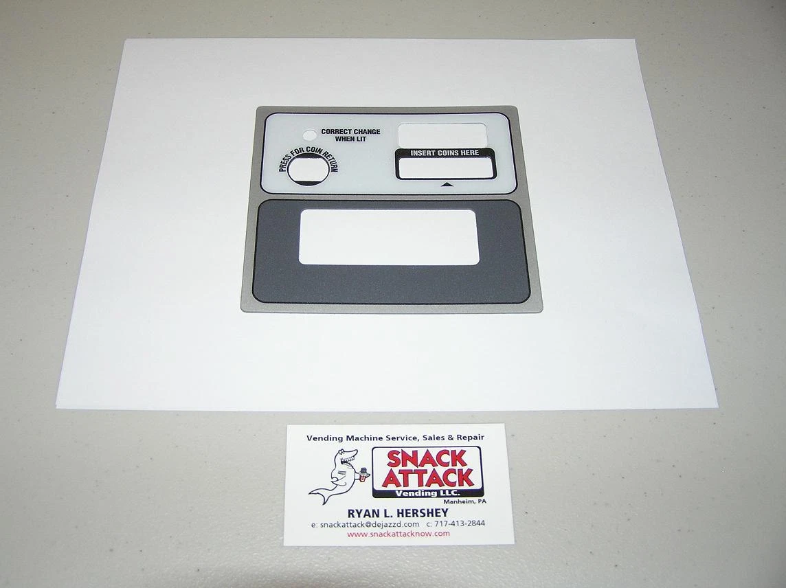 Dixie Narco 276E, 501E & 600E Soda Vending Machine Coin Insert Bezel ...