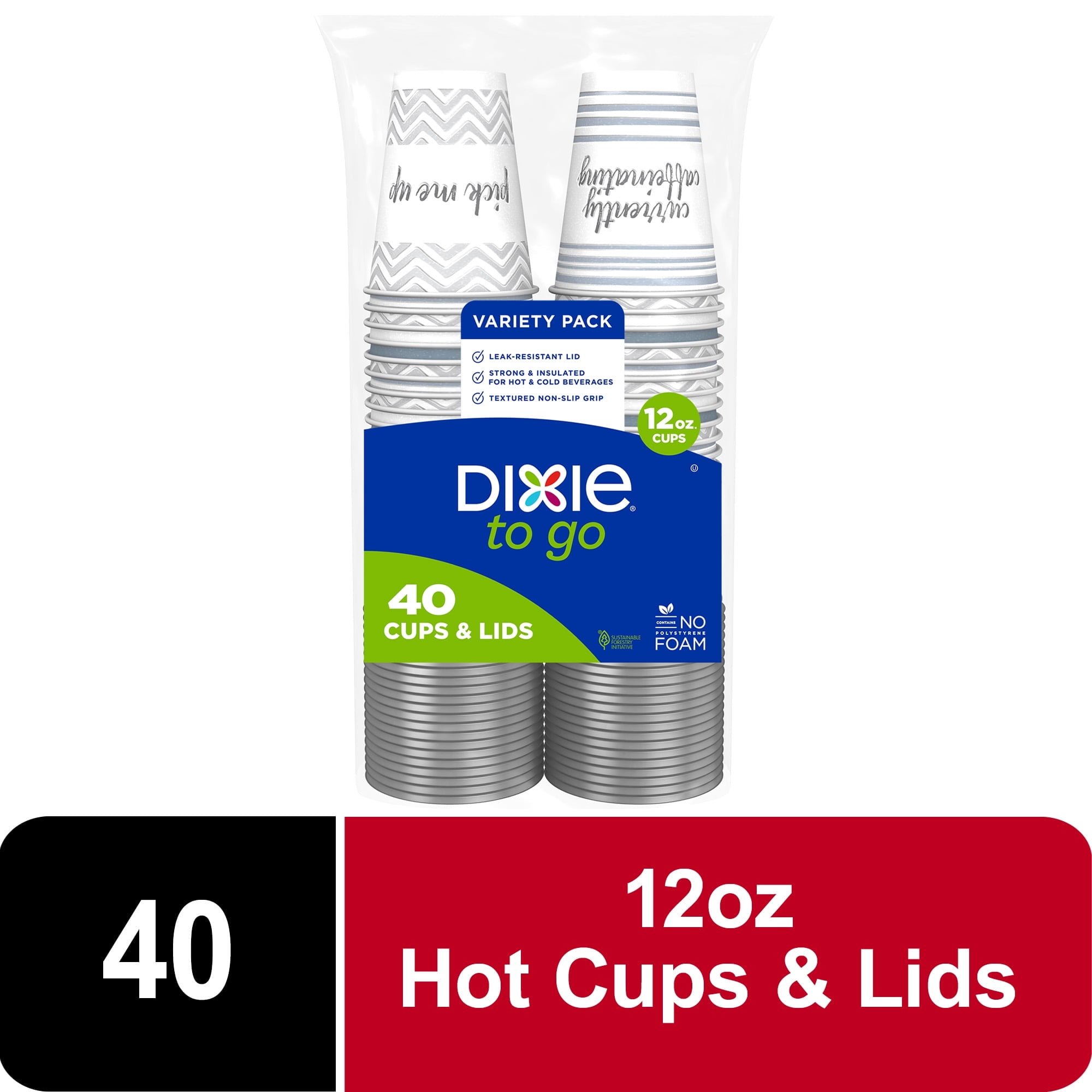 Dixie Paper Perfectouch Disposable Hot Cups, 12 OZ Cups / 50 Count ...