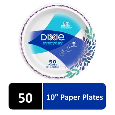 Exquisite 9" Paper Plates - 100 Disposable Plates - Red - Walmart.com