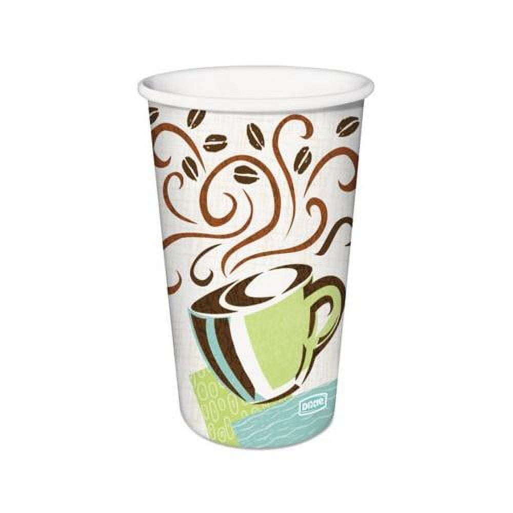 Dixie Perfect Touch Disposable Paper Hot Coffee Cups, 12 Oz, Pack of ...