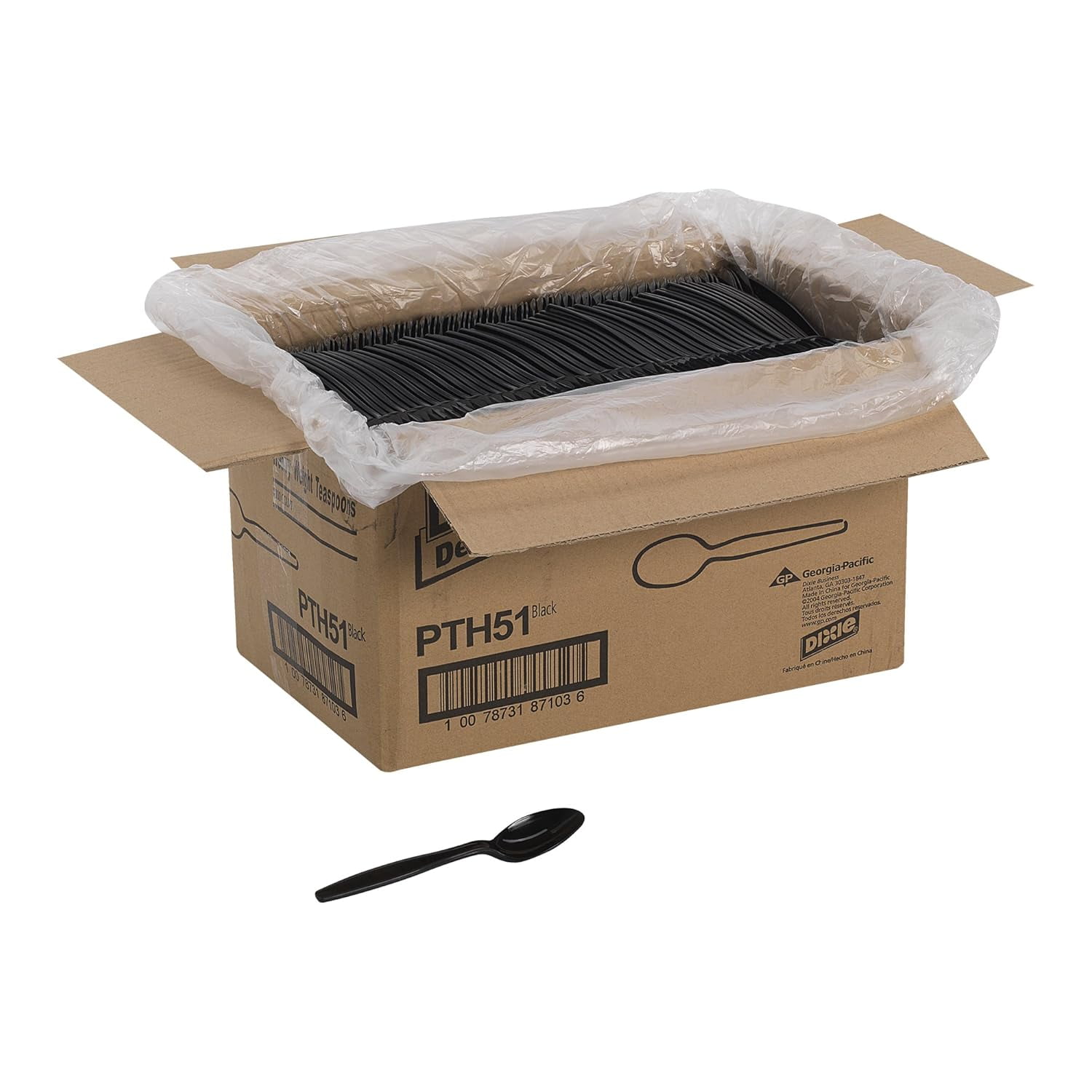 Dixie Plastic Cutlery Heavyweight Teaspoons 6" 1000/Carton - DXEPTH51 ...