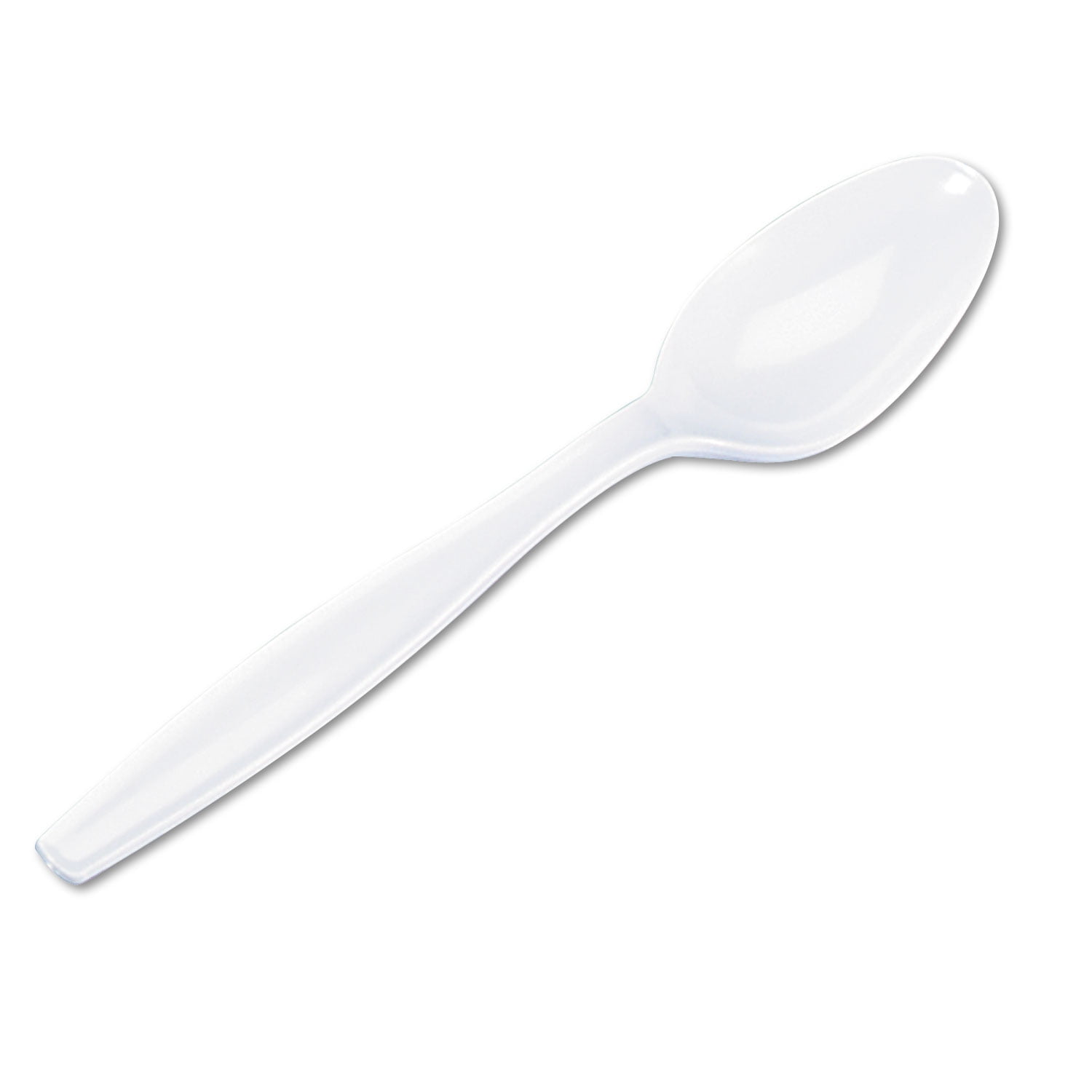 Dixie Plastic Teaspoons, Heavyweight, Polystyrene, White, 1000 ct ...