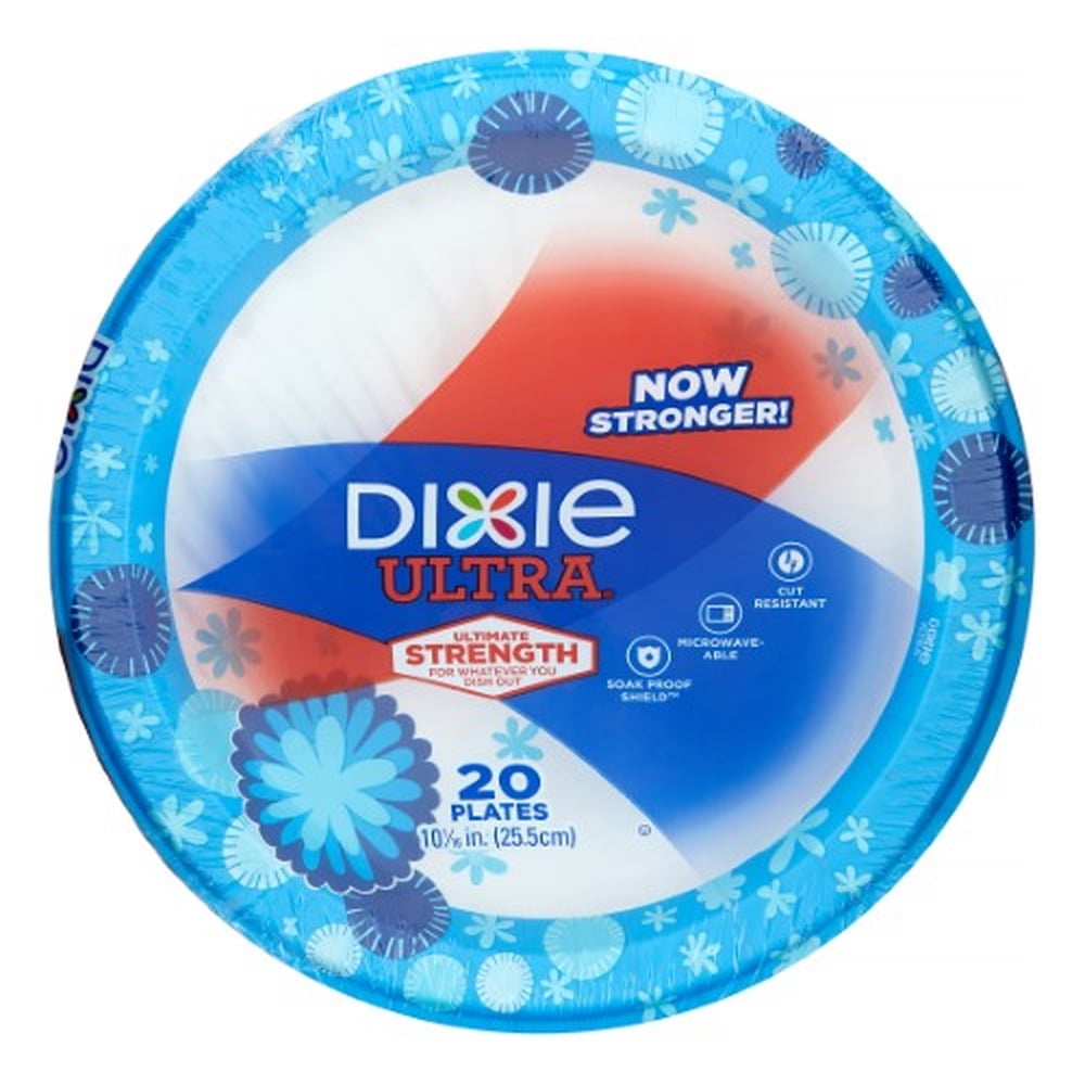 Dixie Plates 10 1/16 inch (Pack of 4) - Walmart.com
