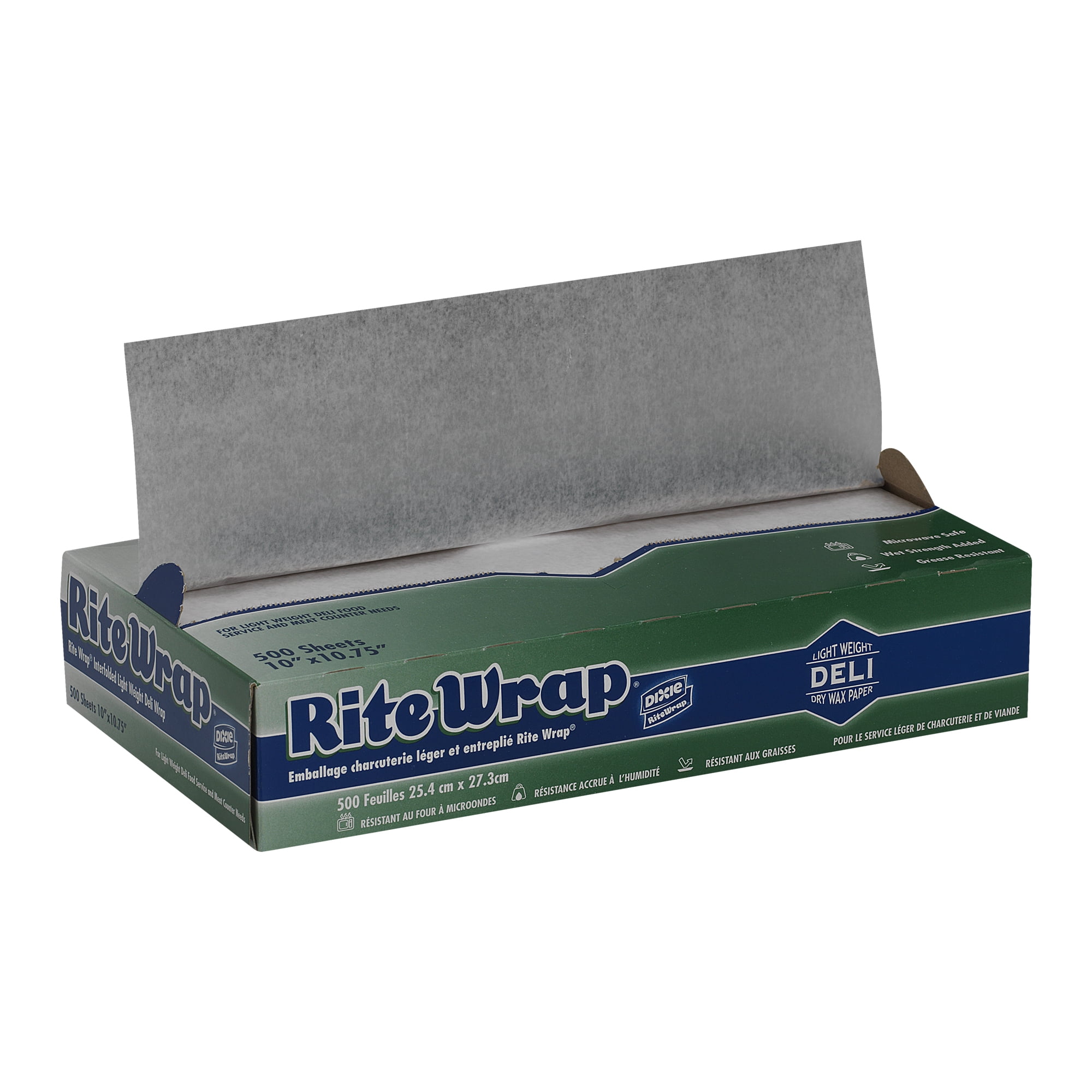 Dixie Rite-wrap Light-weight Interfolded Dry Wax Deli Paper, RW106, 10 ...