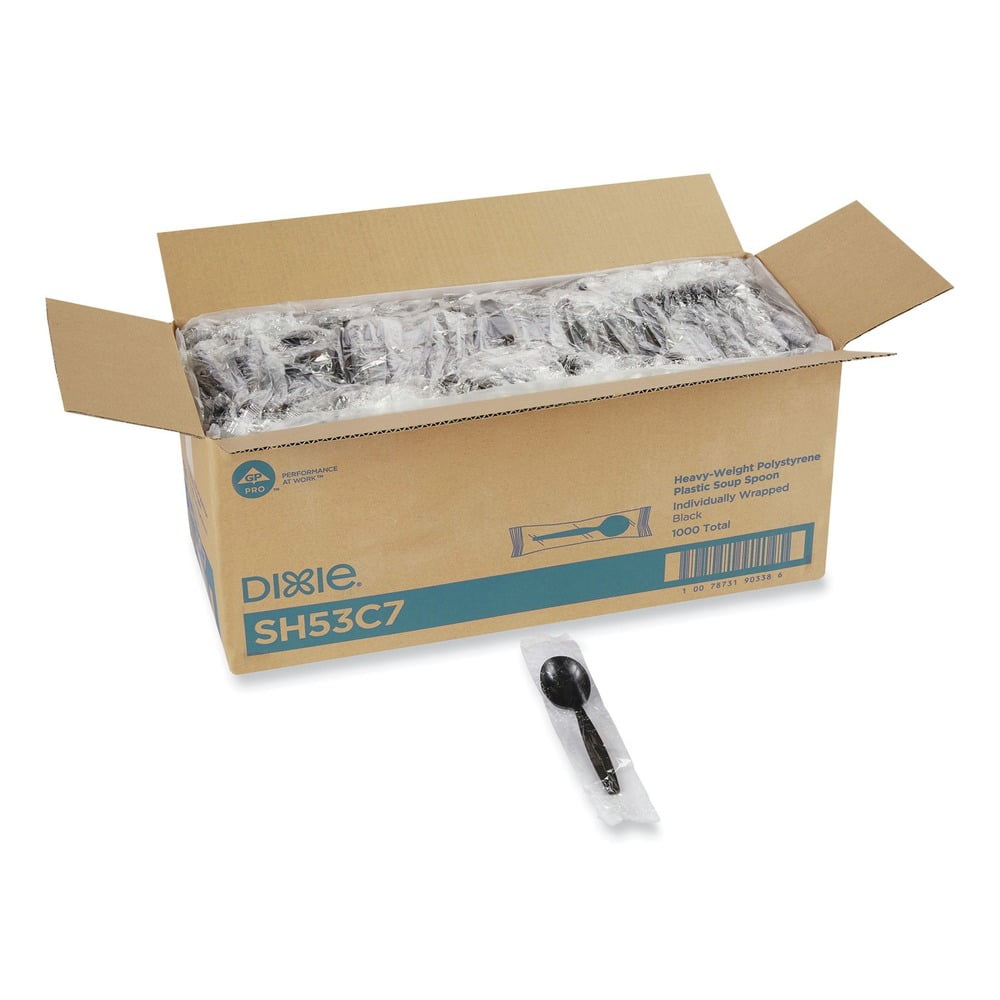 Dixie SH53C7 Individually Wrapped Heavyweight Polystyrene Soup Spoons ...