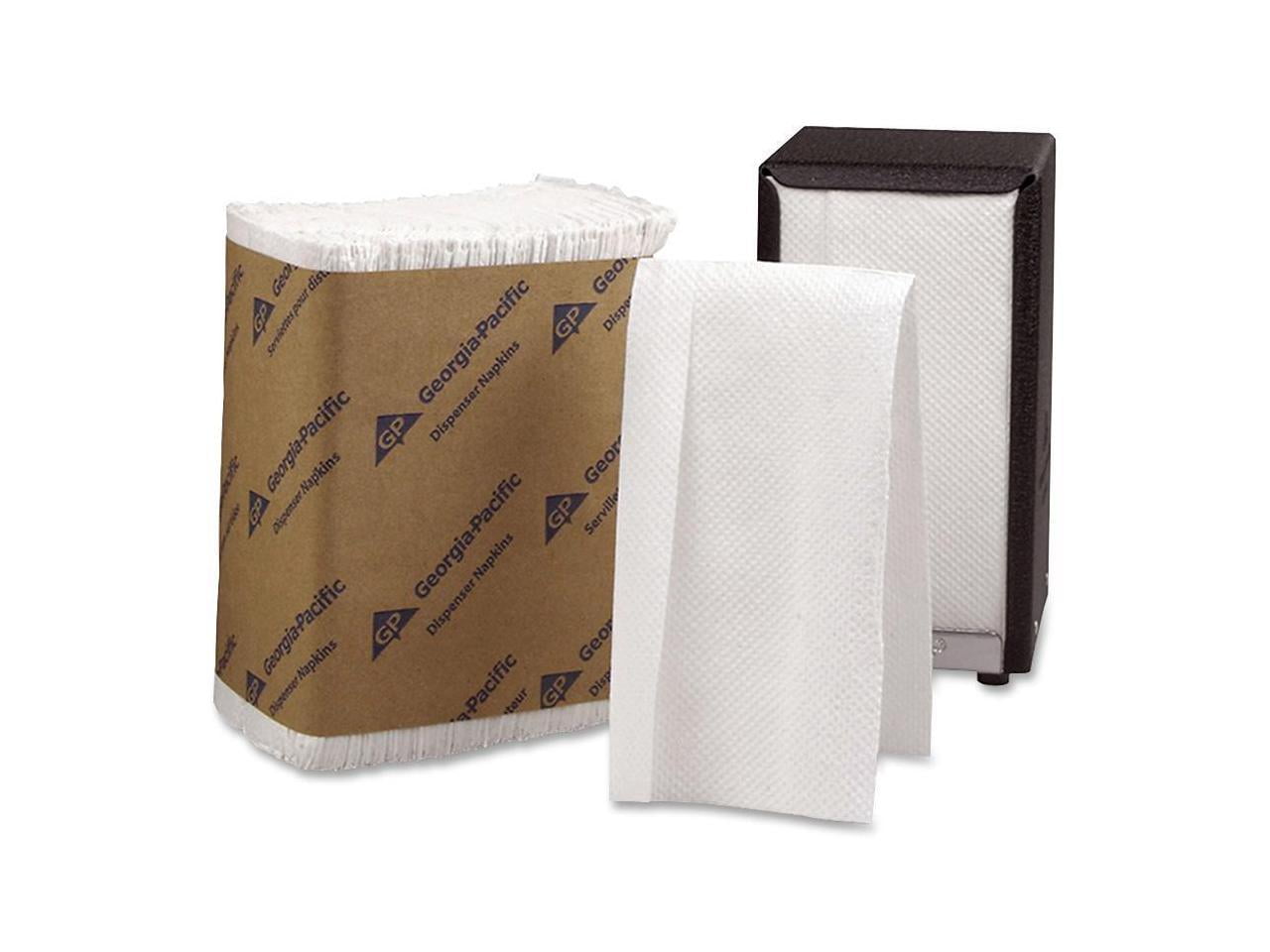 Dixie Tall-Fold 1-Ply Paper Napkin, 33201, White, 1,000 Count (250 ...